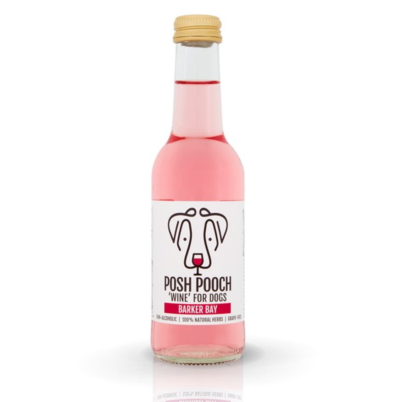 Woof & Brew Posh Pooch Wine for Dogs Barker Bay - Rose 250ml - Walmart.com
