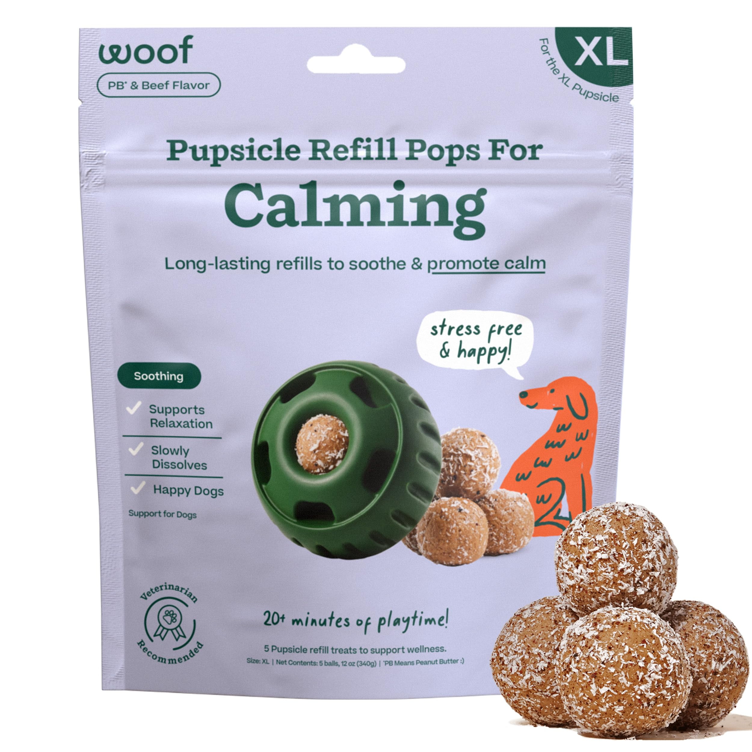 Woof Dog Wellness Pops Calming Xlarge 12Oz - Walmart.com