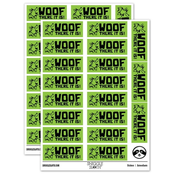 Woof There it is Barking Corgi Teacher Student School Sticker Set ...
