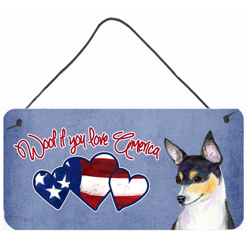 Woof if you love America Chihuahua Wall or Door Hanging Prints ...