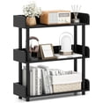 WoofPaw 3-Tier Bookshelf, Freestanding Bookcase with Anti-Tipping Kit ...