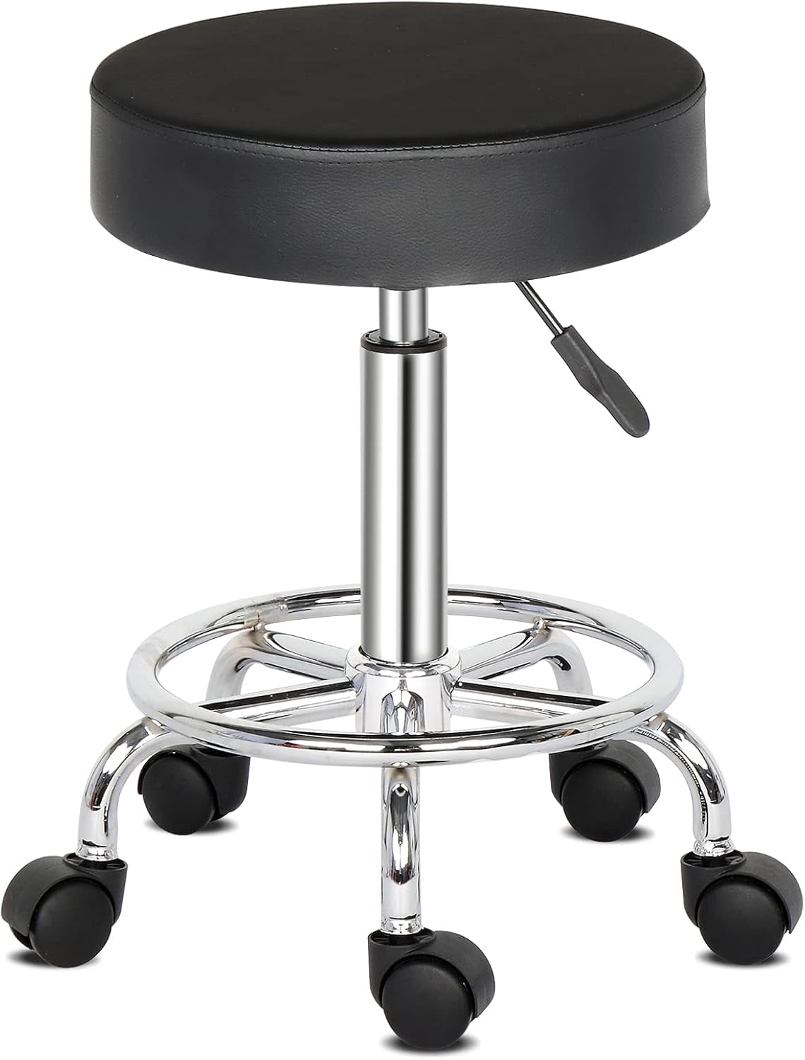 WoofPaw Adjustable Rolling Stool with Wheels Round RollingStool with ...