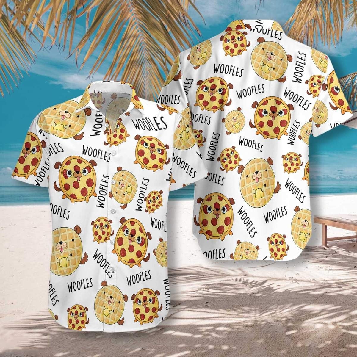 Woofles Pizza And Cake Hawaiian Shirt - Walmart.com