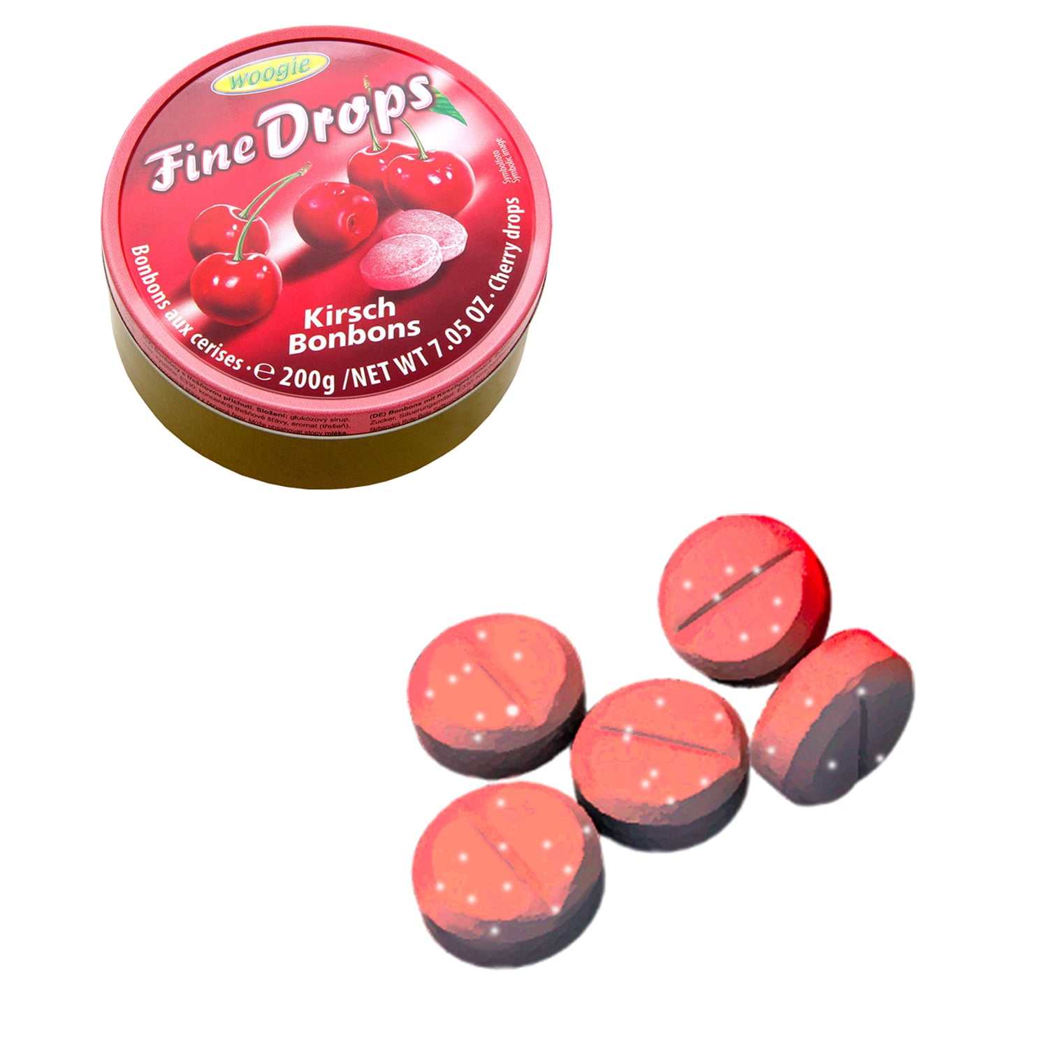 Woogie Candies with cherry flavour 2 200g - Walmart.com