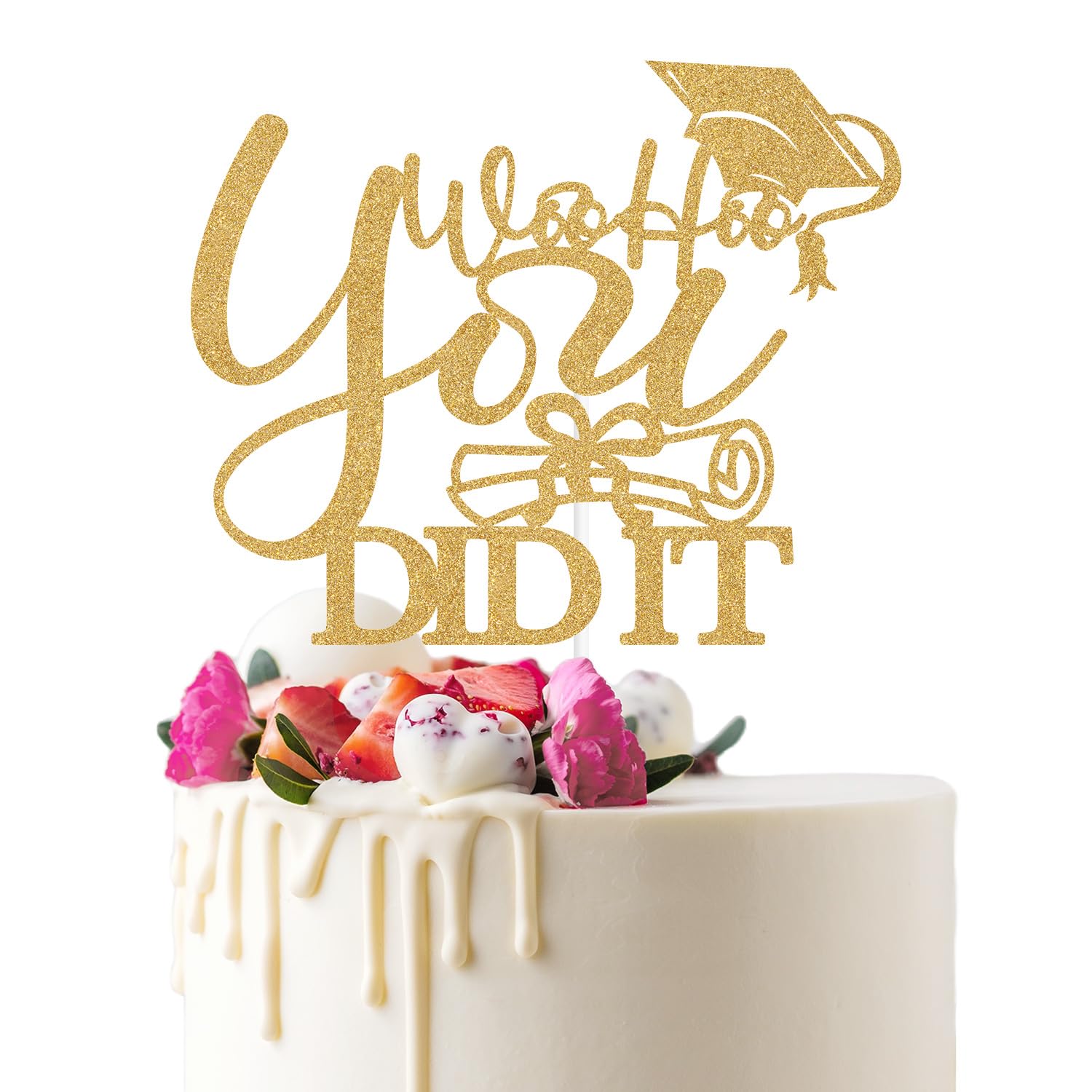 Woohoo You Did SCH4 It Cake Topper, Congrats Grad/Class of 2025, Senior ...