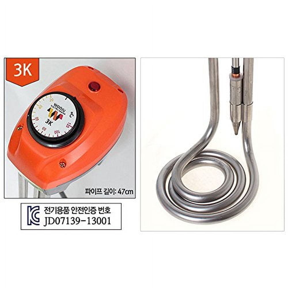 Wooju Portable Quick Immersion Boiling Water Heater 3k Auto temperature ...