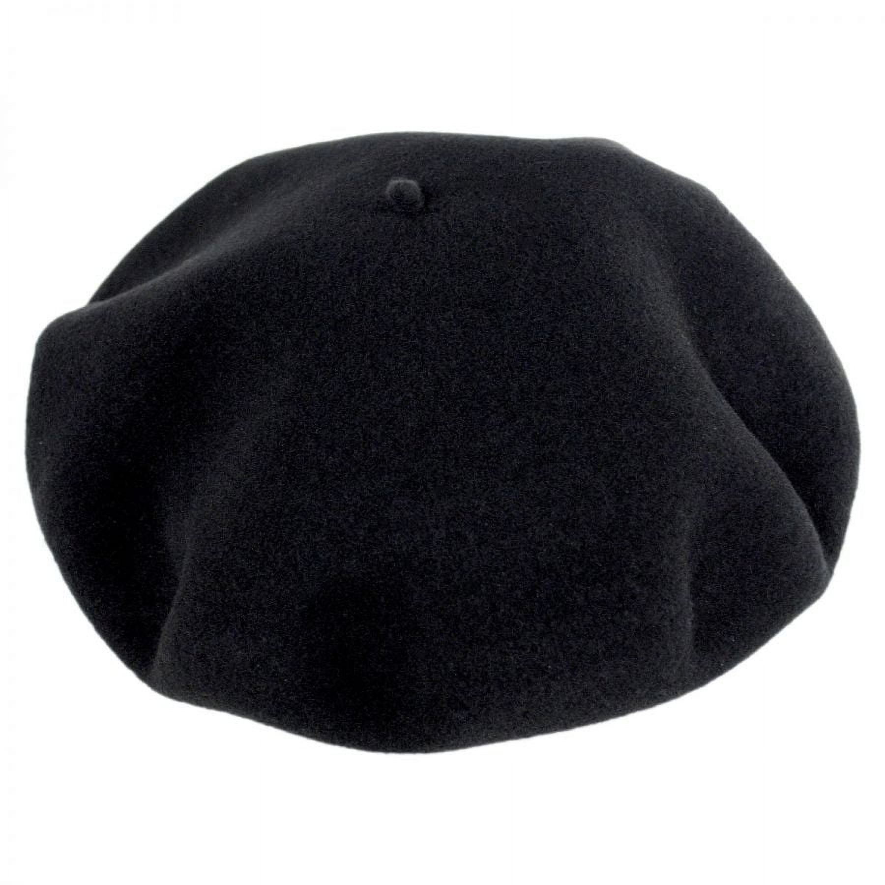 Wool Basque Beret by Héritage par Laulhère - L - Black - Walmart.com