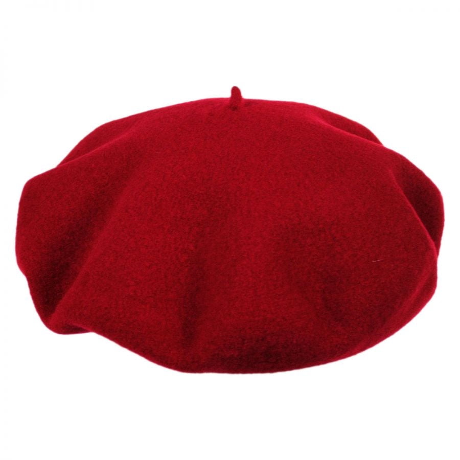 Wool Basque Beret by Héritage par Laulhère - S - Red - Walmart.com