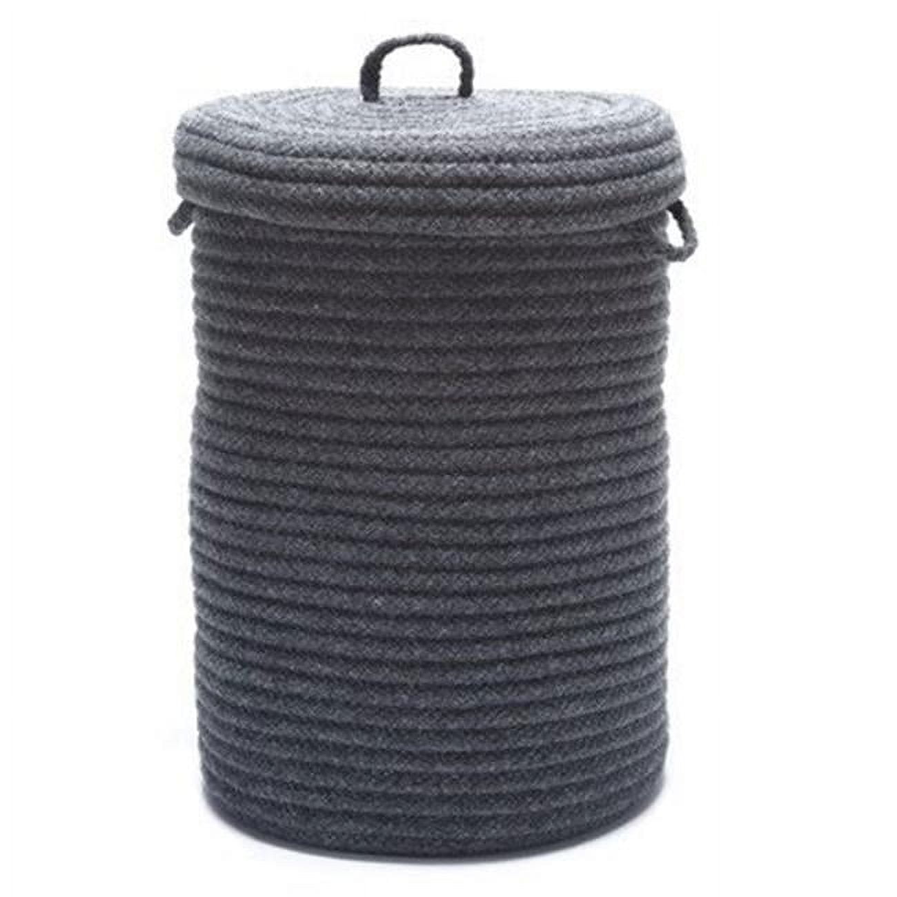 Wool Blend Slate Gray hamper w/ lid - Walmart.com