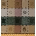 Wool Block Pattern Snowflakes 58" Wide Wool Blend Coating Fabric by the ...