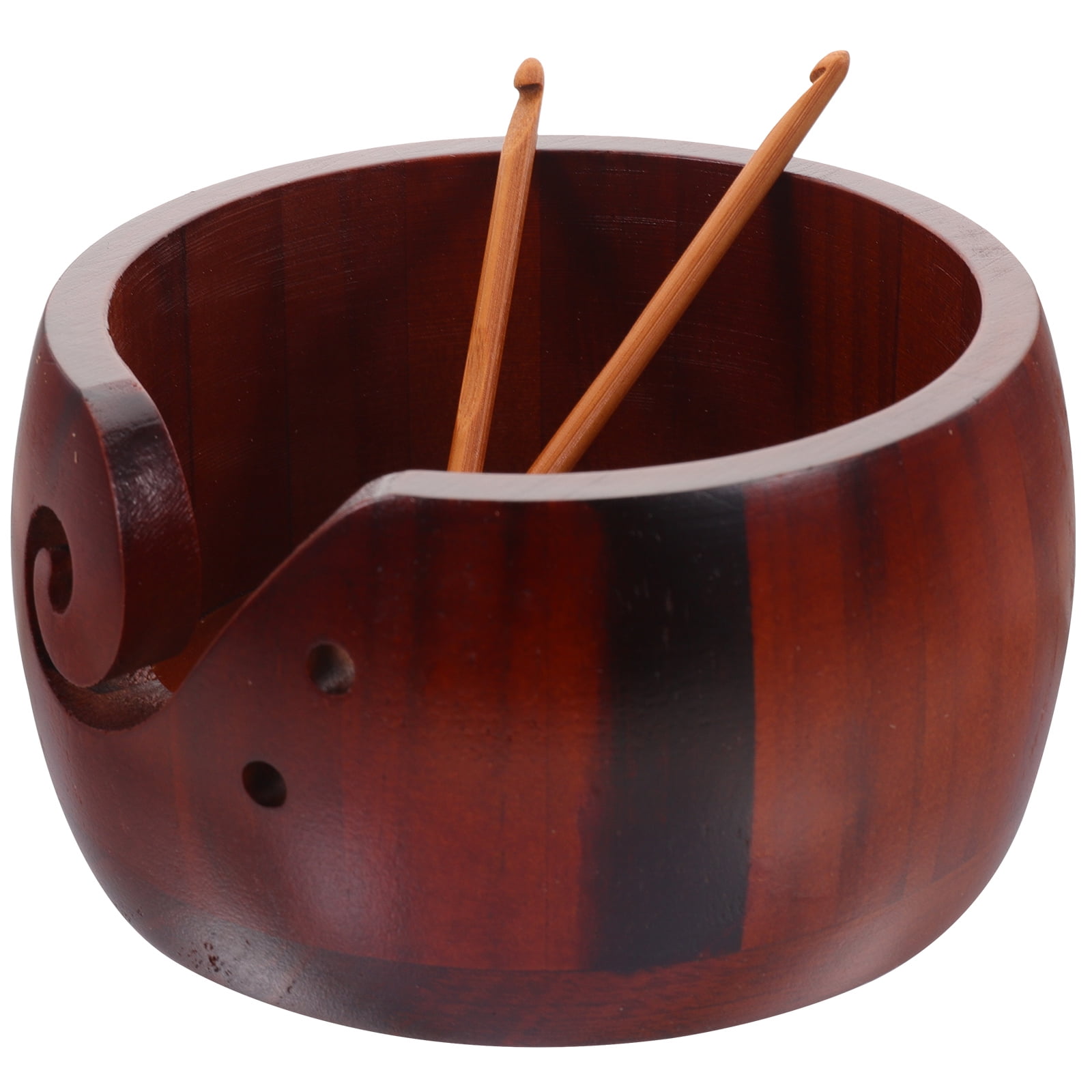 Wool Bowl Crochet Hook Yarn Container Knitting Holder Organizer ...