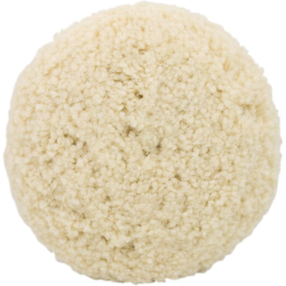 Wool Buffing Pad 7 Inch – Natural Lambswool Polishing Pad with Hook ...