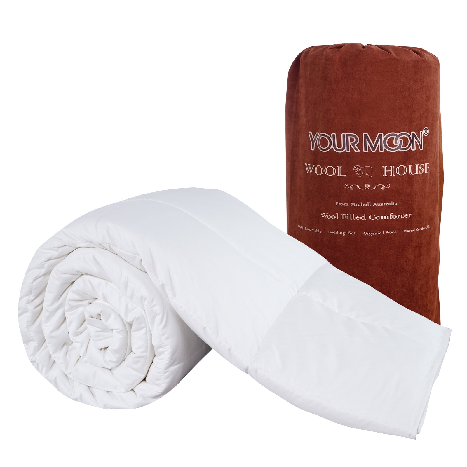 Wool Comforter Twin Size 100% Natural Australian Wool Duvet ...