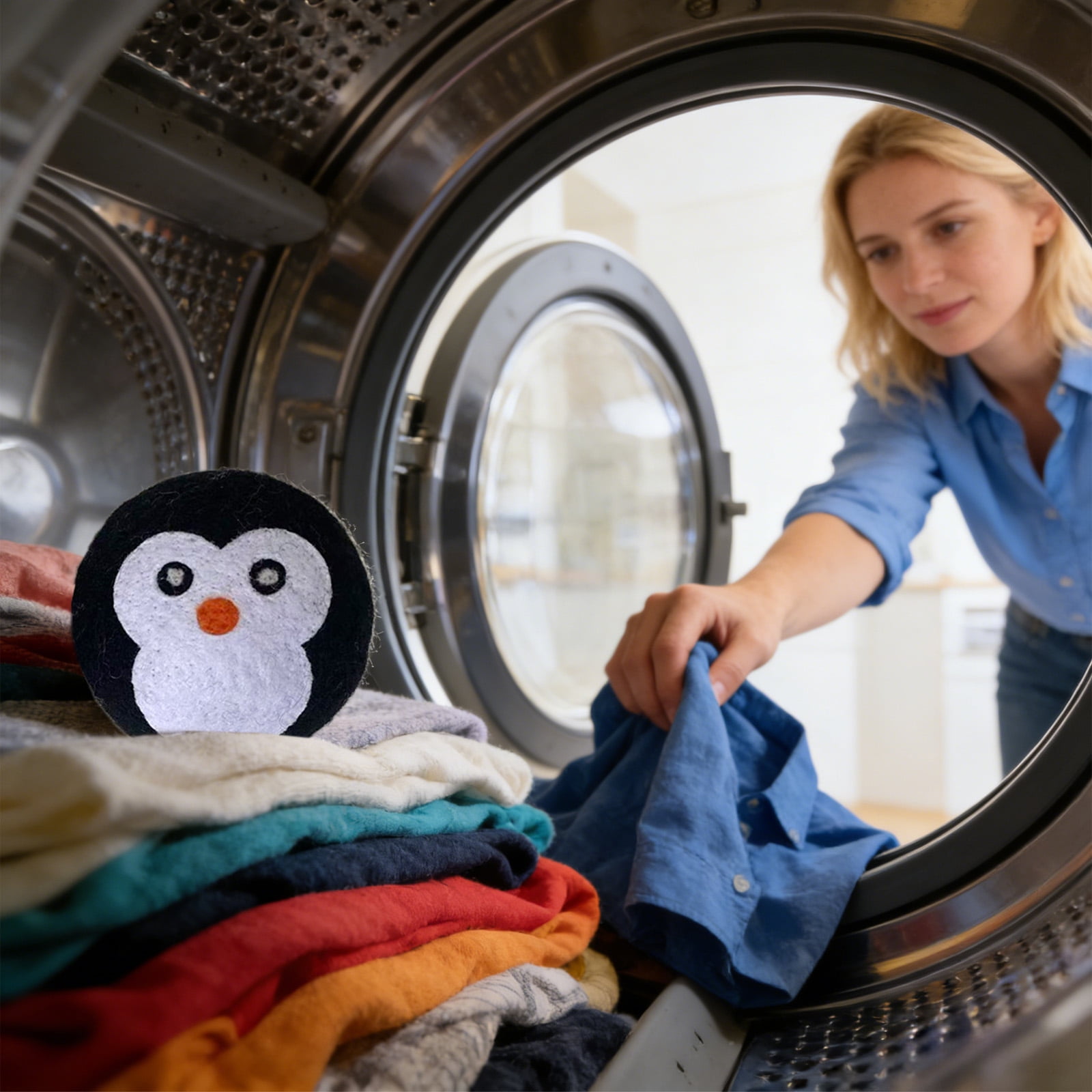 Wool Dryer Balls Set Of 3 Natural Fabric Softener - Reusable Laundry ...