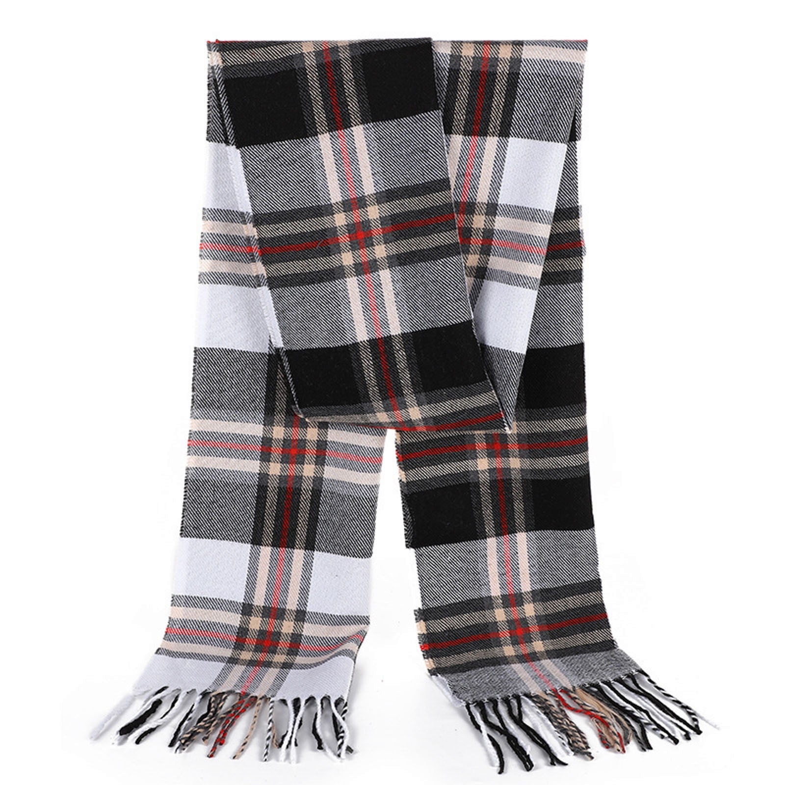 Wool Feel Scarf Warm Soft Lightweight Scottish Scotland Check Tartan ...