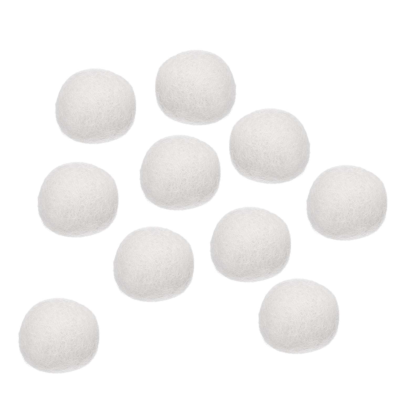 Wool Felt Balls Beads Woolen Fabric 3cm 30mm White for Home Crafts ...