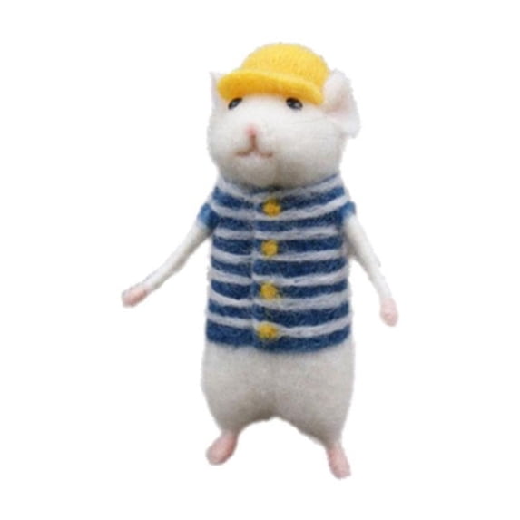 Wool Felt DIY Craft Kit, Complete Beginner-Friendly Mouse Making Set ...