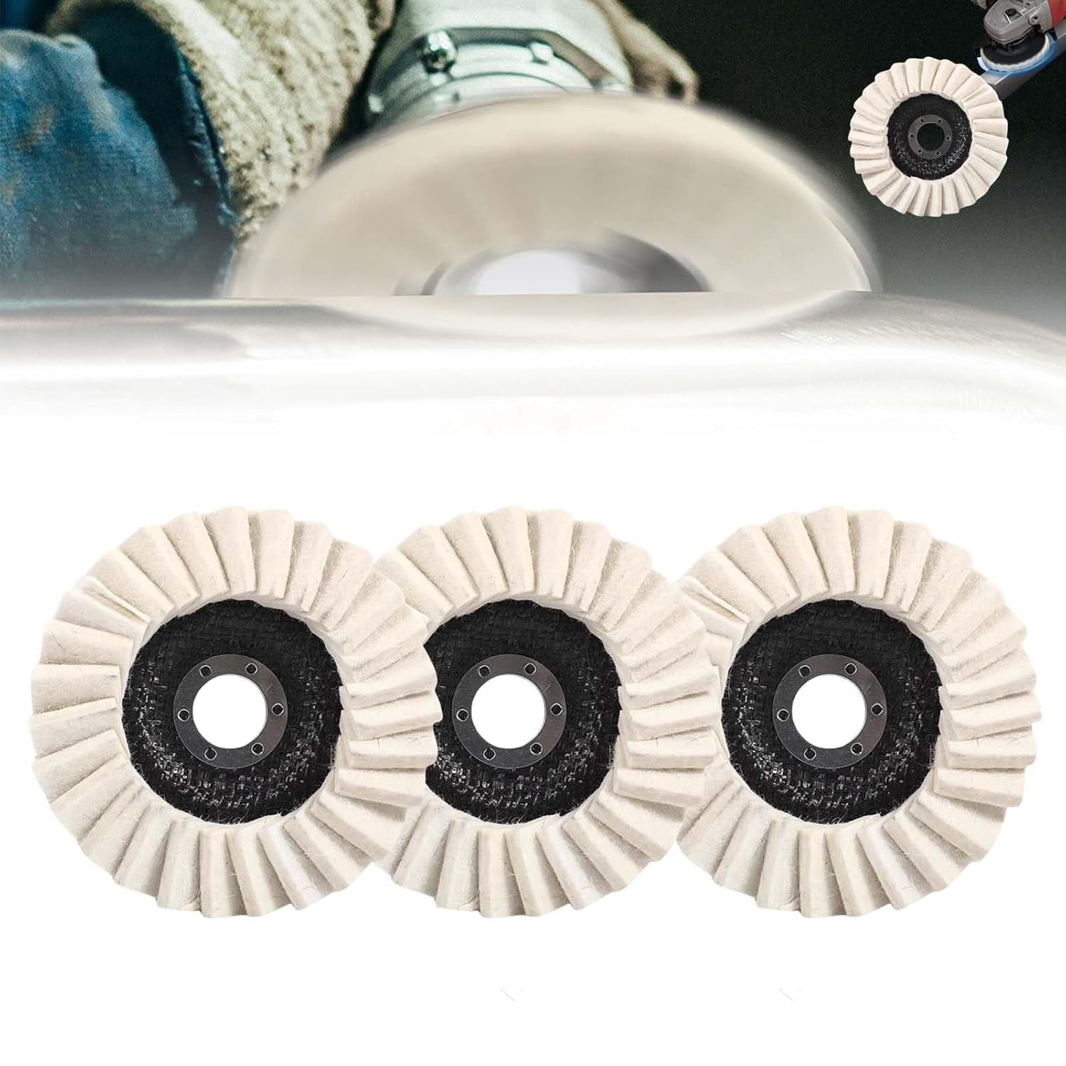 Wool Felt Flap Discs Polishing Wheel, Upgrade Wool Polishing Wheel Disc ...