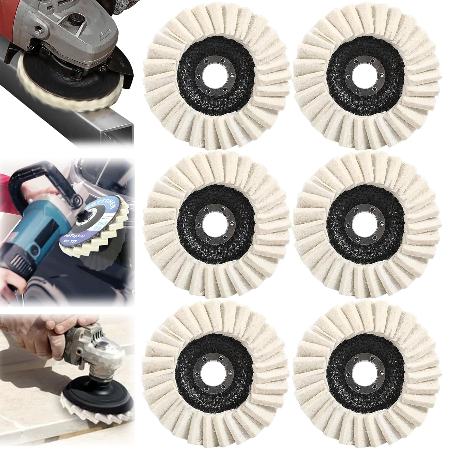 Wool Felt Flap Discs Polishing Wheel, Wool Felt Flap Polishing Disc ...