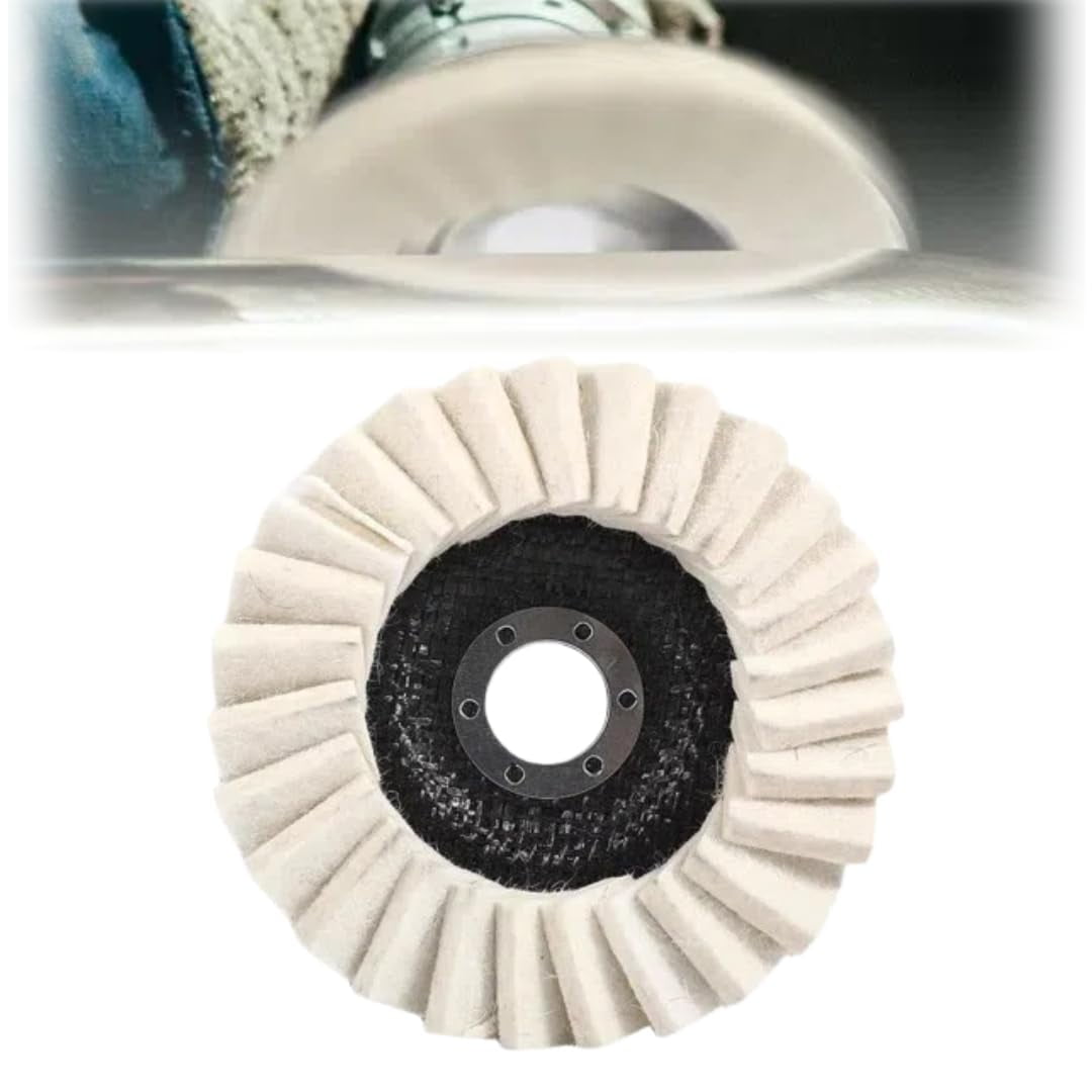 Wool Felt Flap Polishing Disc, 2025 New 4/4.5 in Wool Felt Flap Discs ...