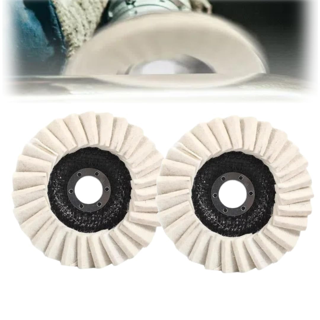 Wool Felt Flap Polishing Disc, 2025 New 4/4.5 in Wool Felt Flap Discs ...