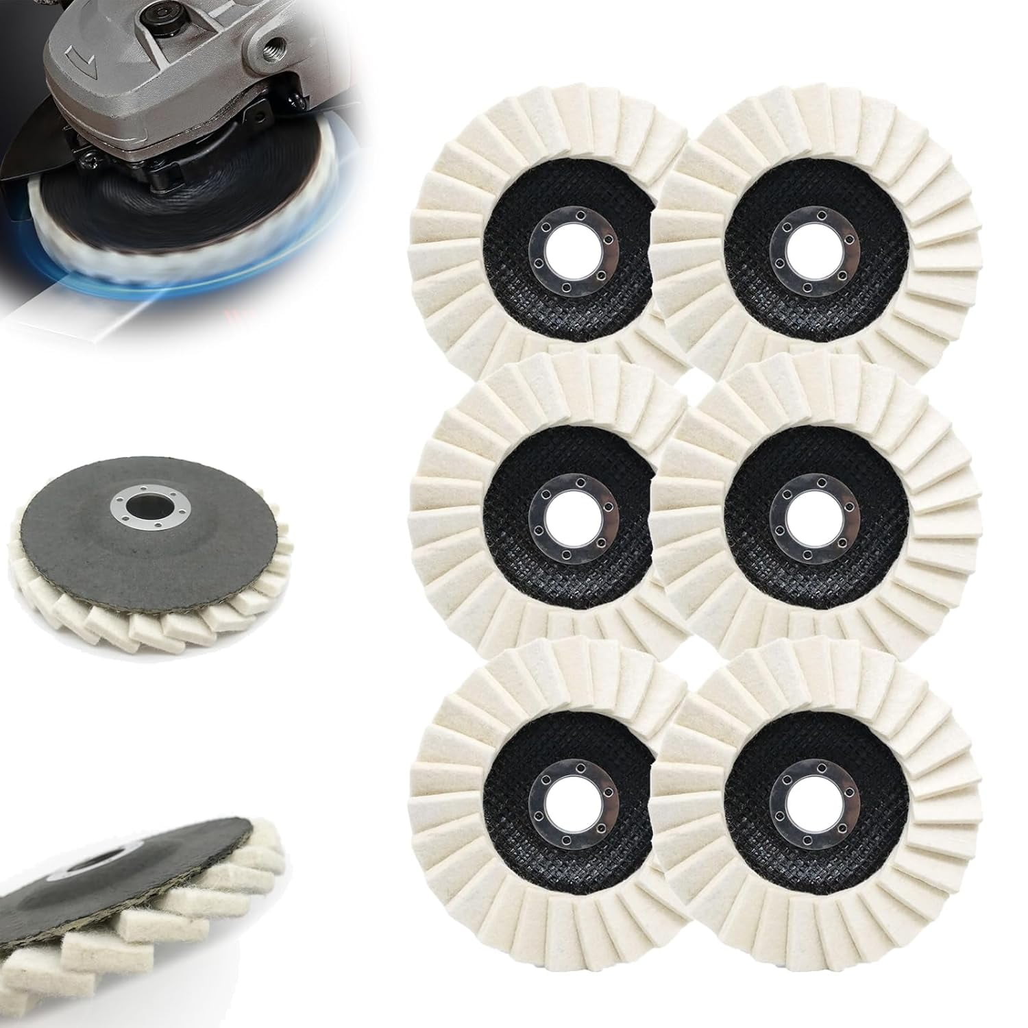 Wool Felt Flap Polishing Disc, Felt Flap Disc Abrasives, Wool Polishing ...