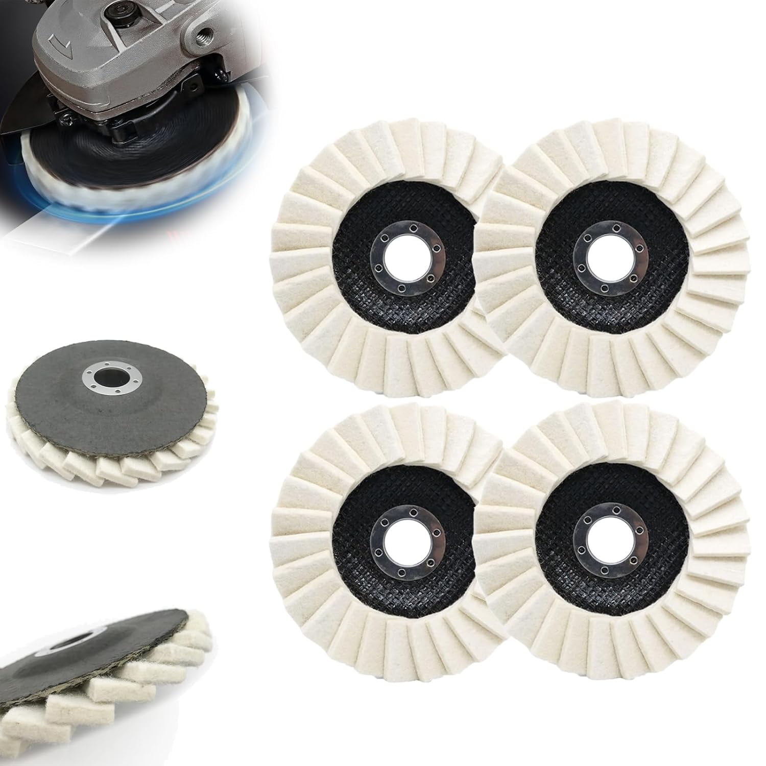 Wool Felt Flap Polishing Disc, Felt Flap Disc Abrasives, Wool Polishing ...