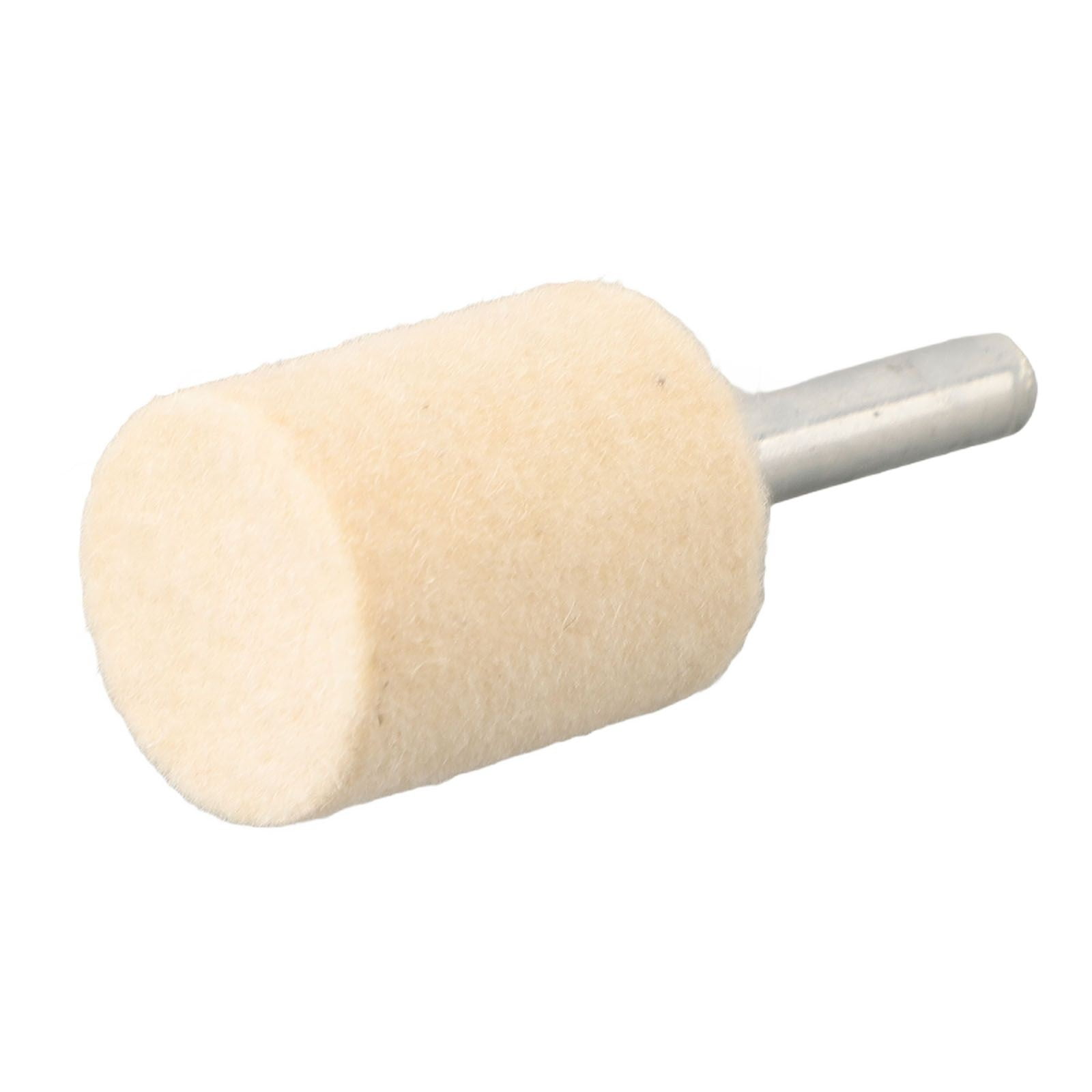 Wool Felt Mounted Polishing Buffing Wheel 6Mm Shank Grinding Head ...