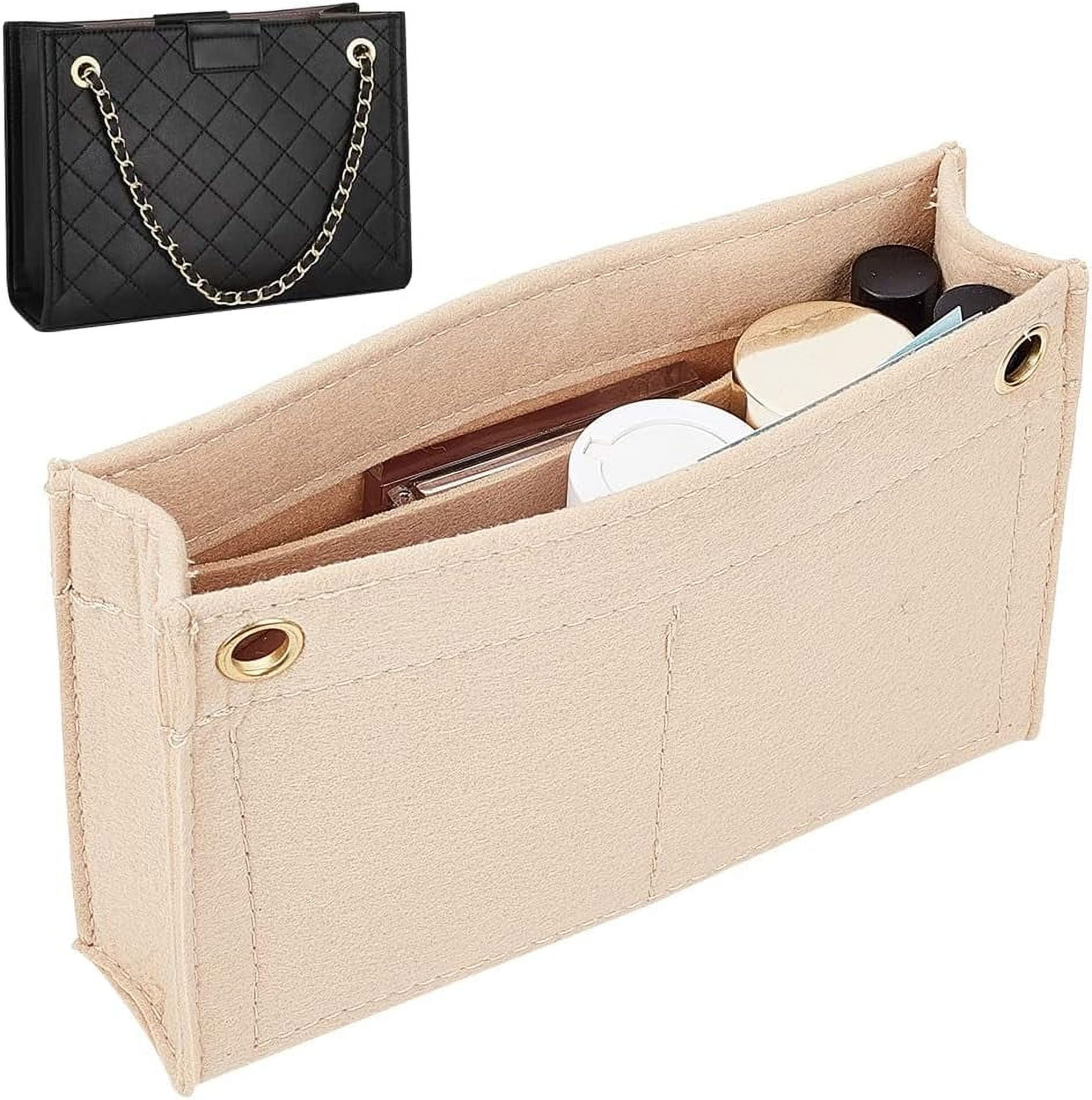 Wool Felt Purse Organizer Insert with Iron Grommets Mini Handbag Shaper ...