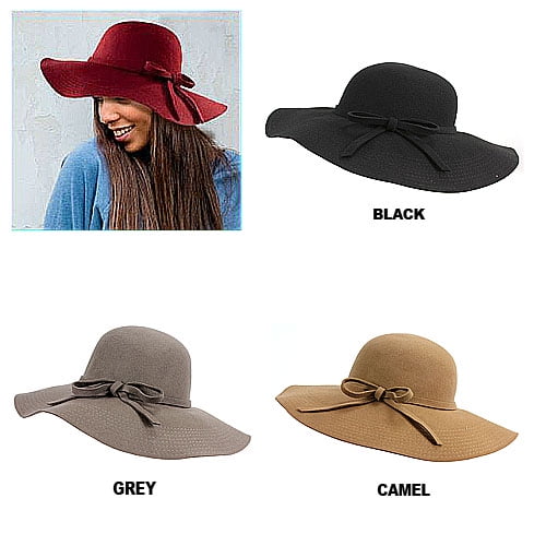 Wool Felt Wide Brim Hats – HT-FW-6, Camel - Walmart.com