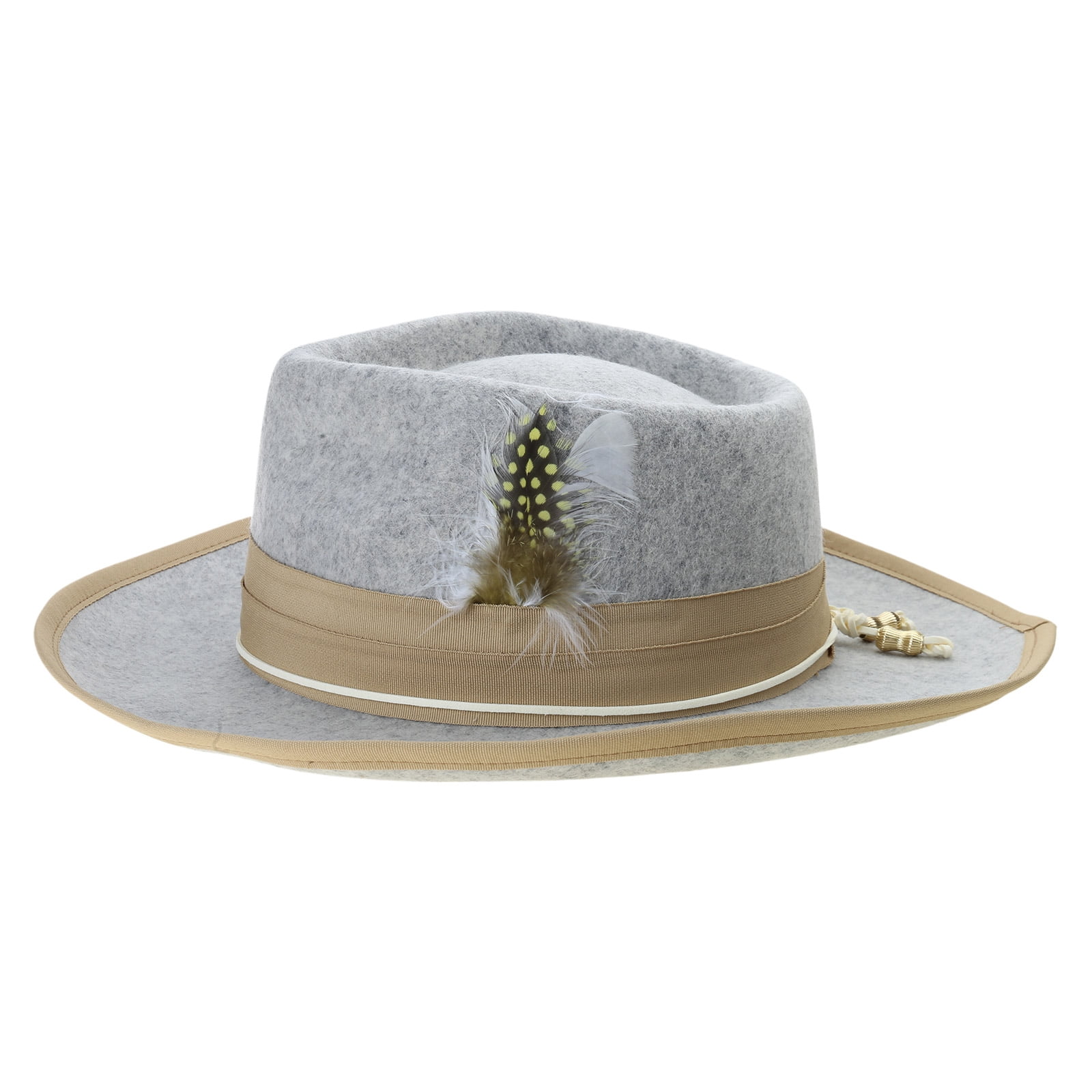 Wool Homburg Panama Hat Exotic Feathered for Women Men Photo Props ...