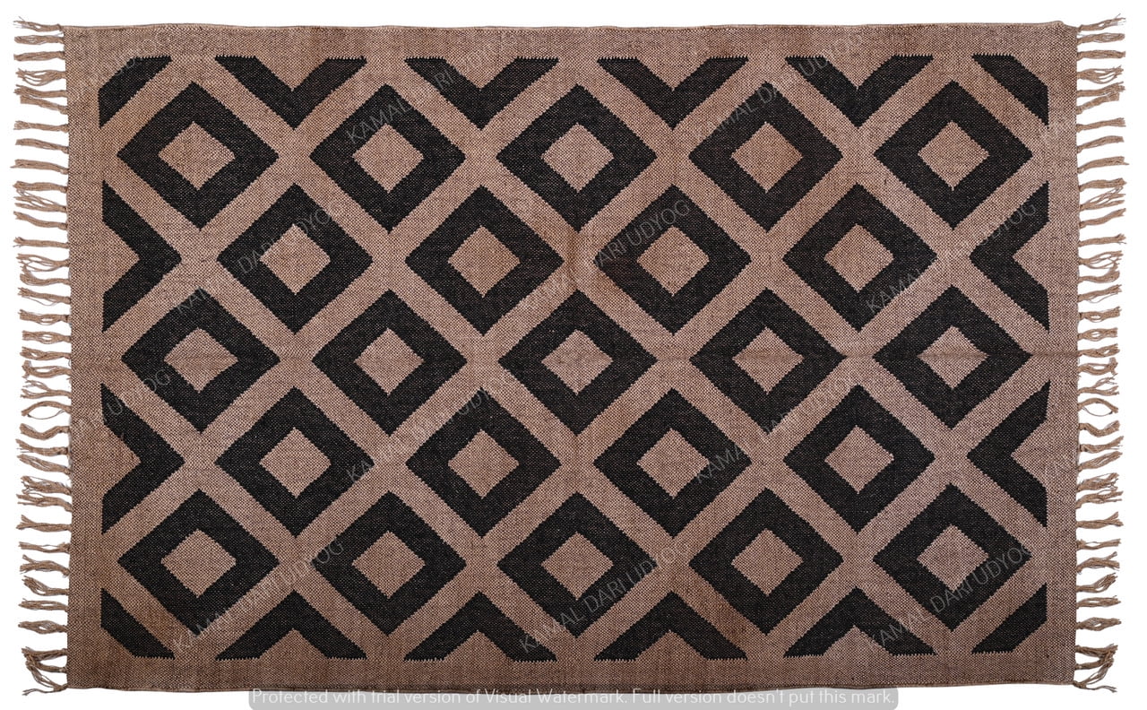 Wool Jute Rug, Bohemian Rugs, Jute Rug Wool Rug, Dhurri Handmade, Kilim ...