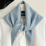 Wool Knitted Triangular Scarf Warm Warm Shawl New Triangle Knit Scarves ...