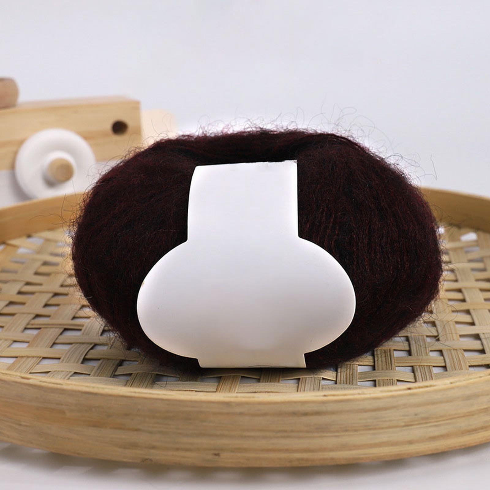 Wool Mare Sea Yarn, Small Mare Sea Angora Long Hair Yarn, 39 Purple Red ...