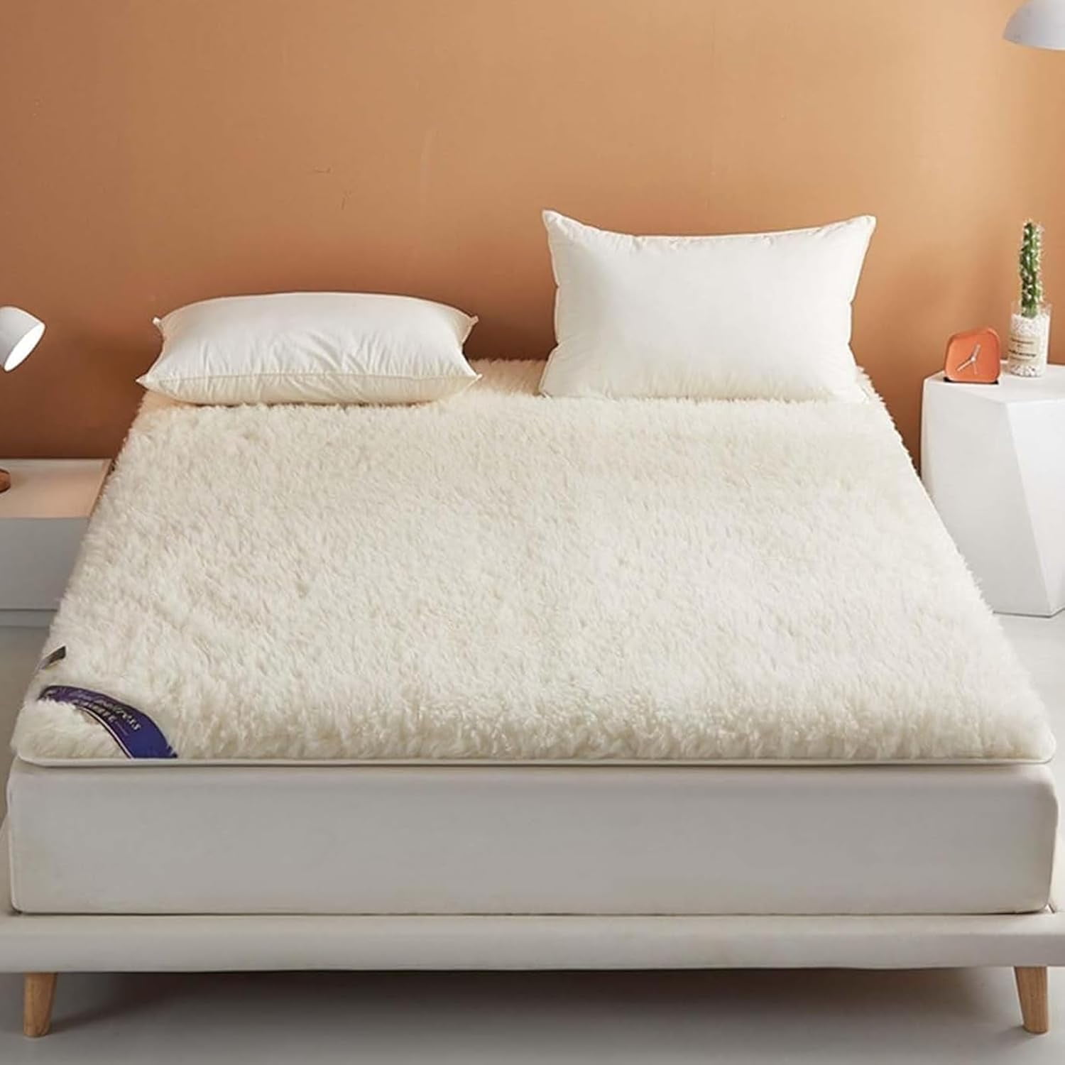 Wool Mattress Topper,Breathable Wool Mattress Pad,Warm Winter Mattress ...