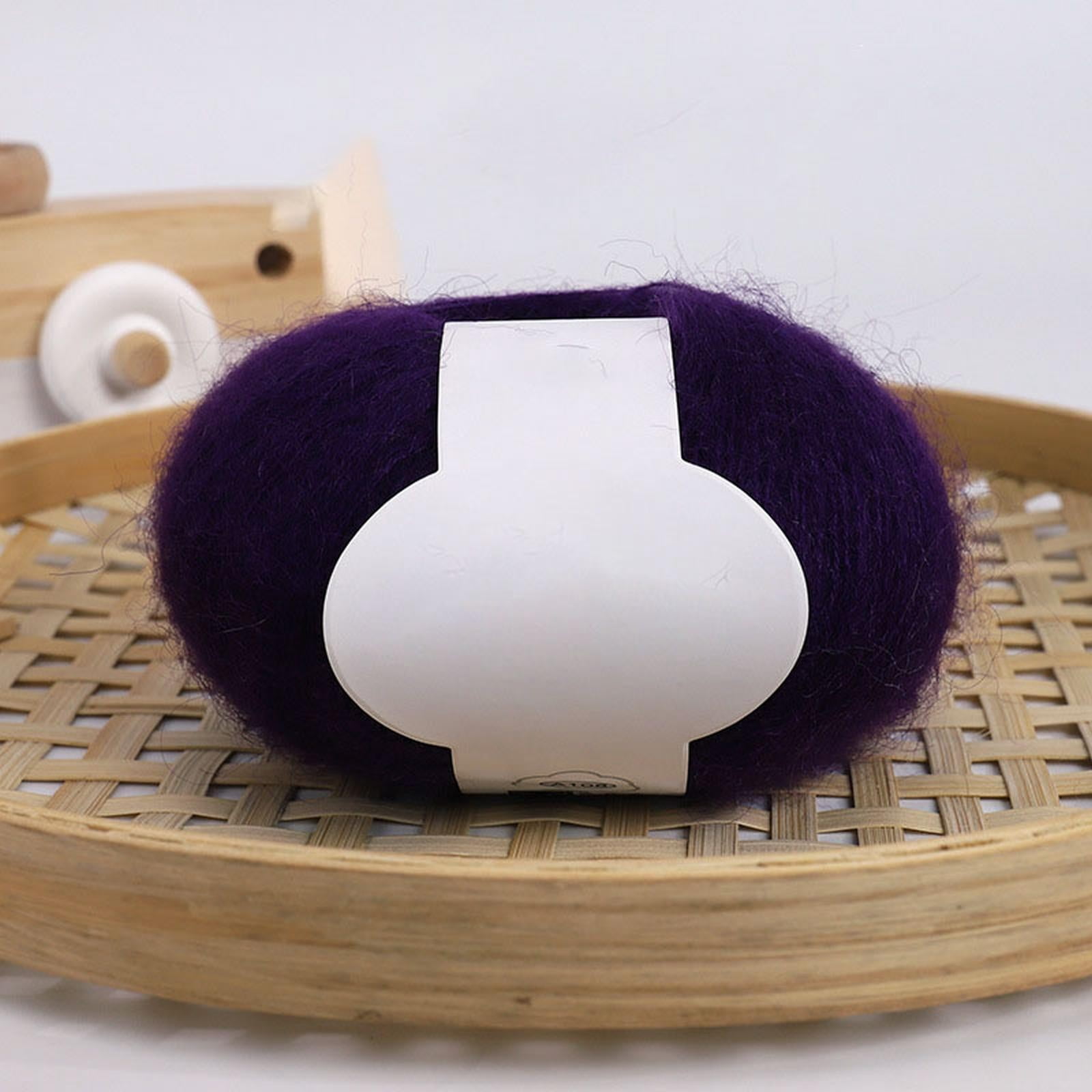 Wool Mohair Thread, Pony Sea Angora Plush Thread, 30 Violets|Soft ...