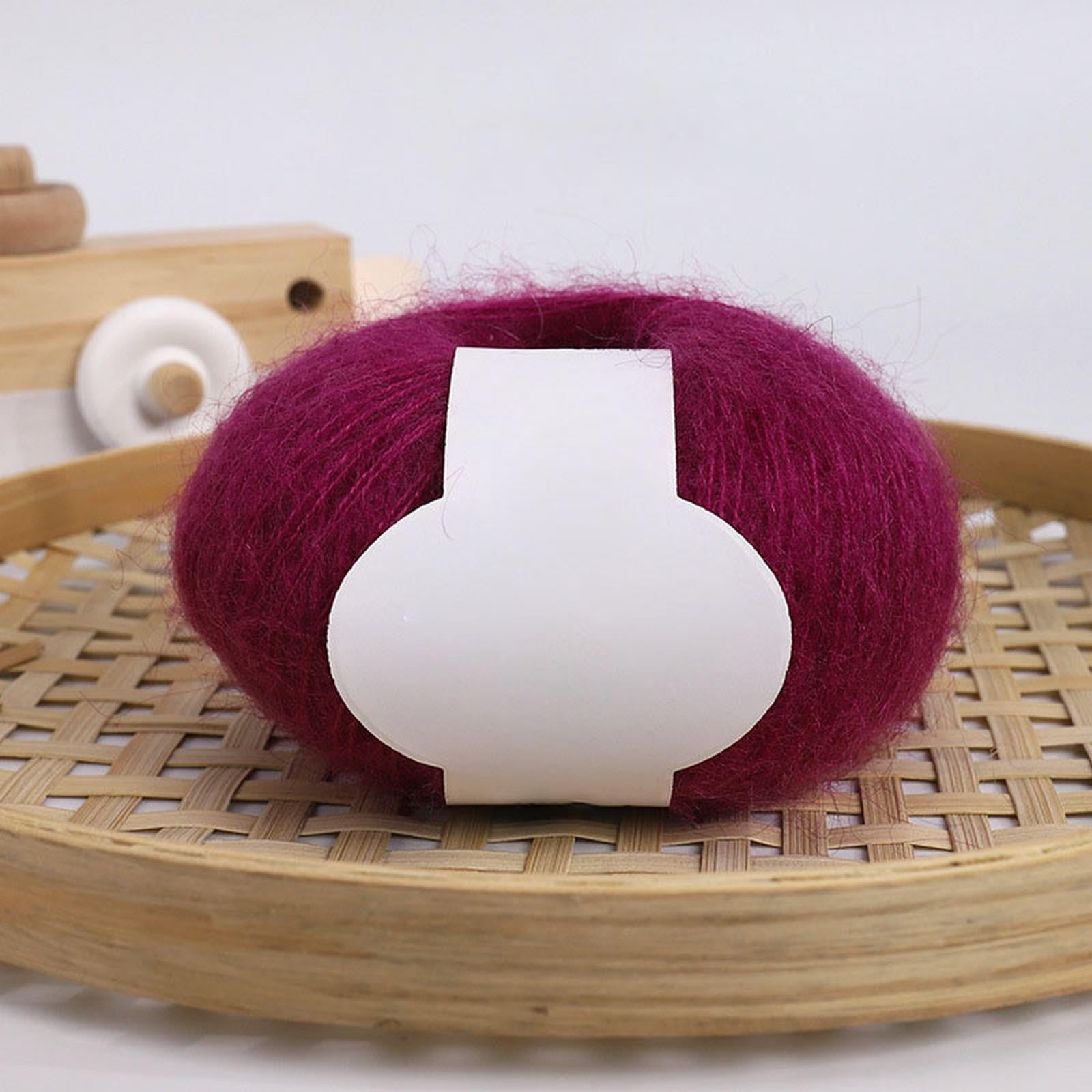 Wool Mohair Thread, Small Horse Sea Angora Plush Thread, 15 Deep Rose ...