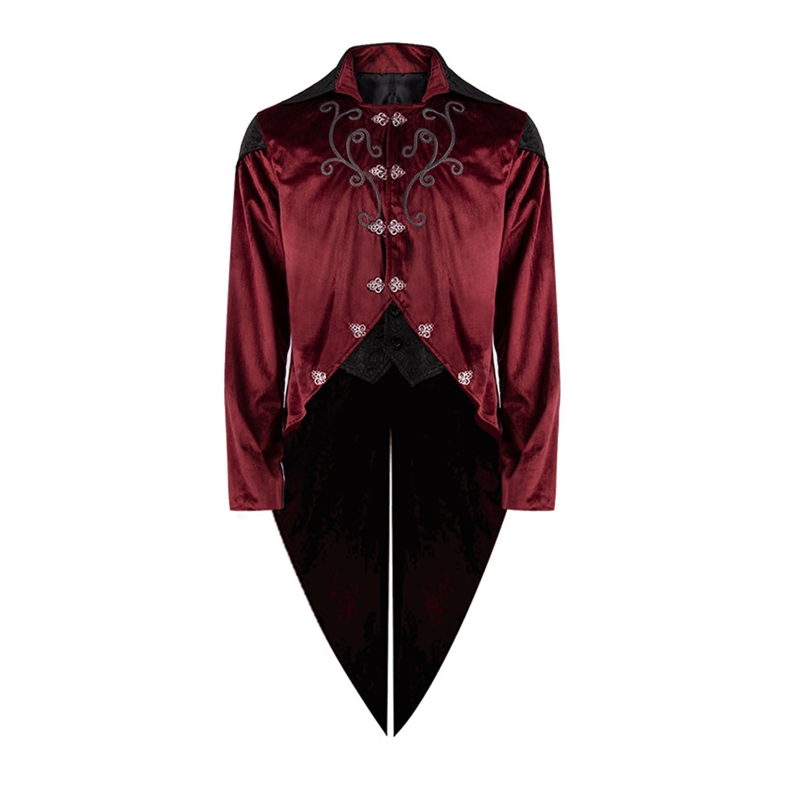 Wool Overcoat Men Tailcoat Coat Retro Tail Coat Lapel Court Dress Slim ...
