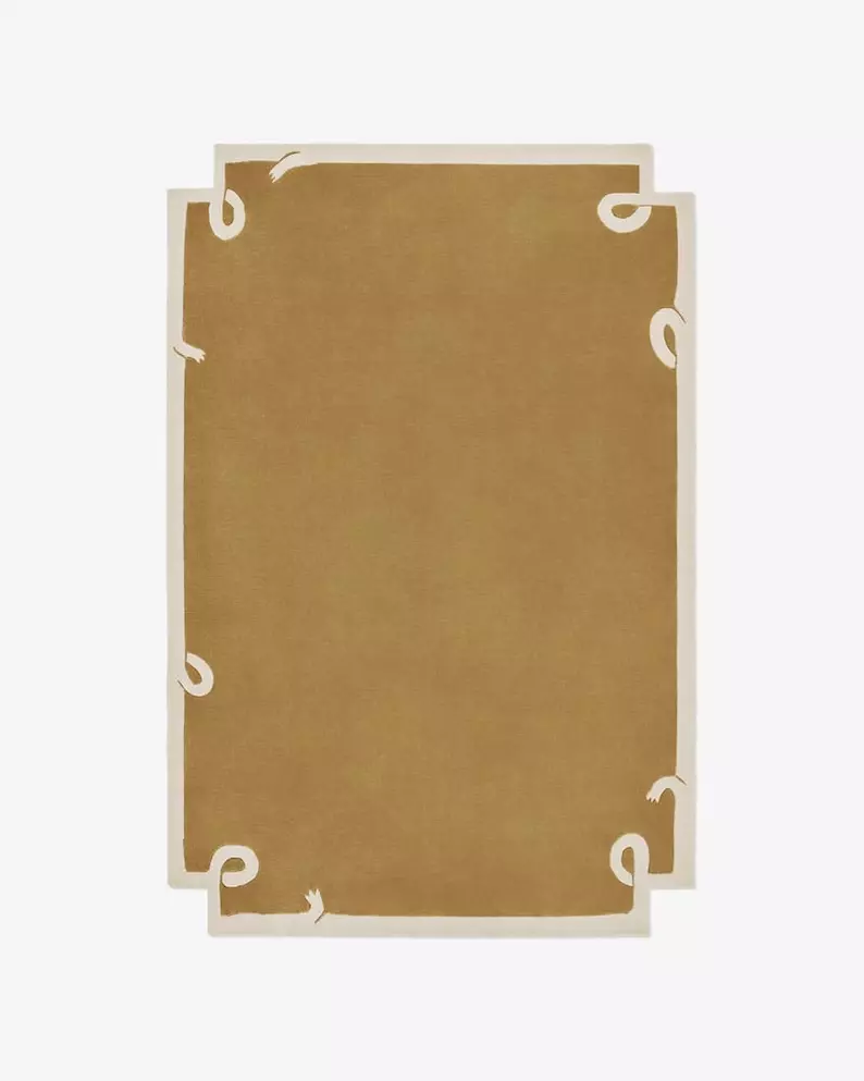 Wool Rug Tufted Hand Carpet Area Living Modern Bedroom room Room ...