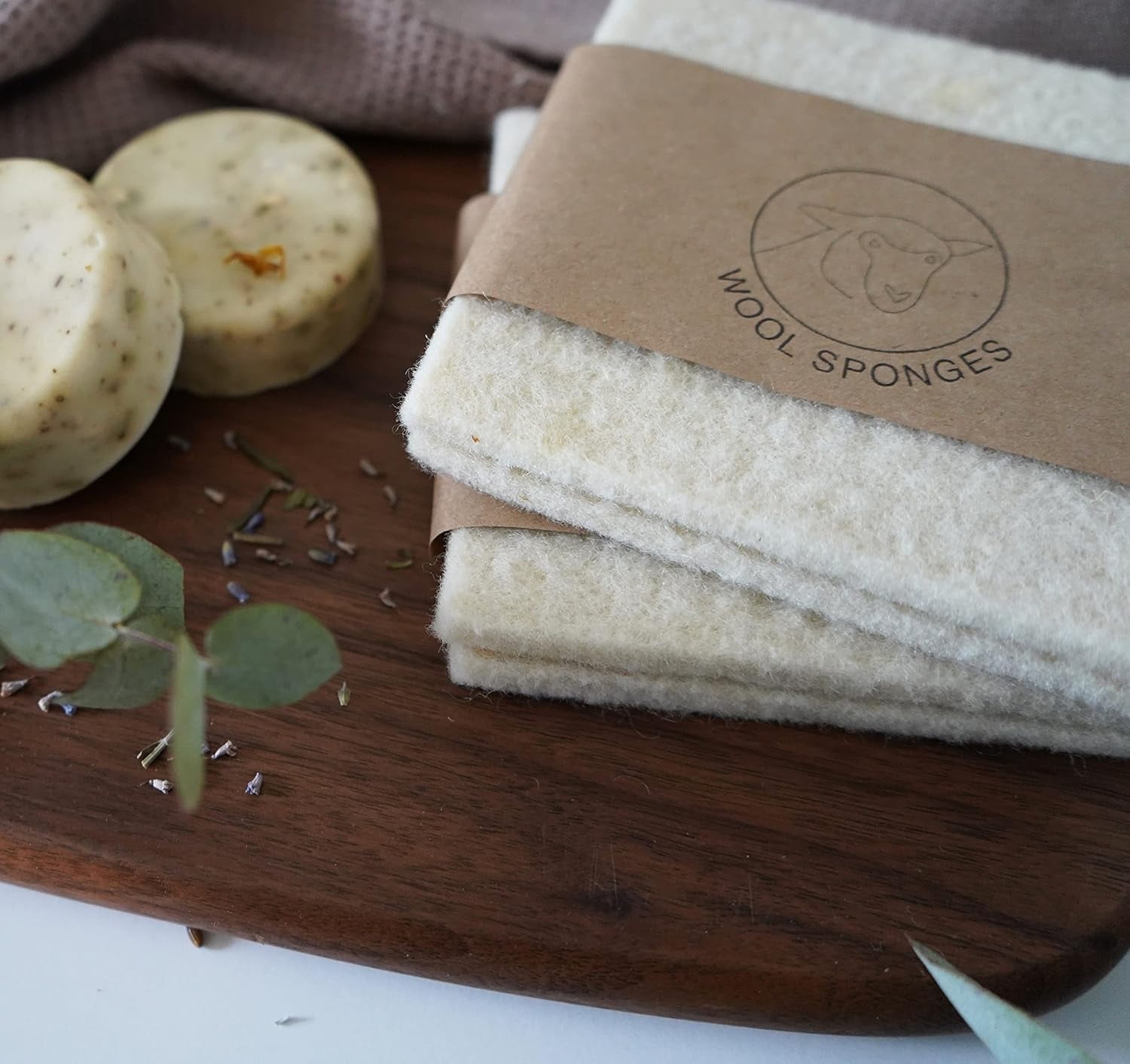 Wool Sponges 2- - Environmentally Friendly, Long-lasting & Compostable ...