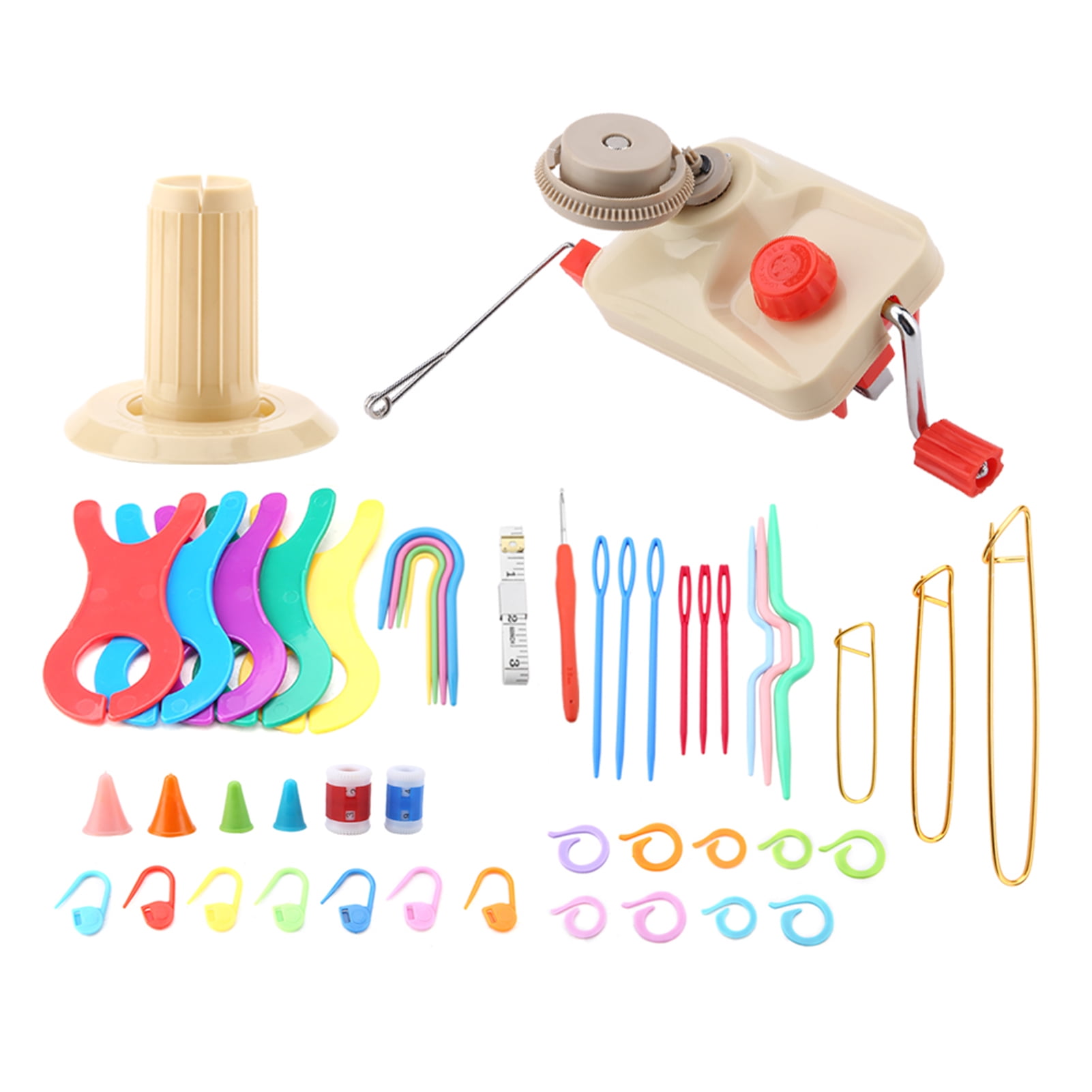 Wool Winder Kit with Counter, Inch and Meter Winder Pin for Knitting ...