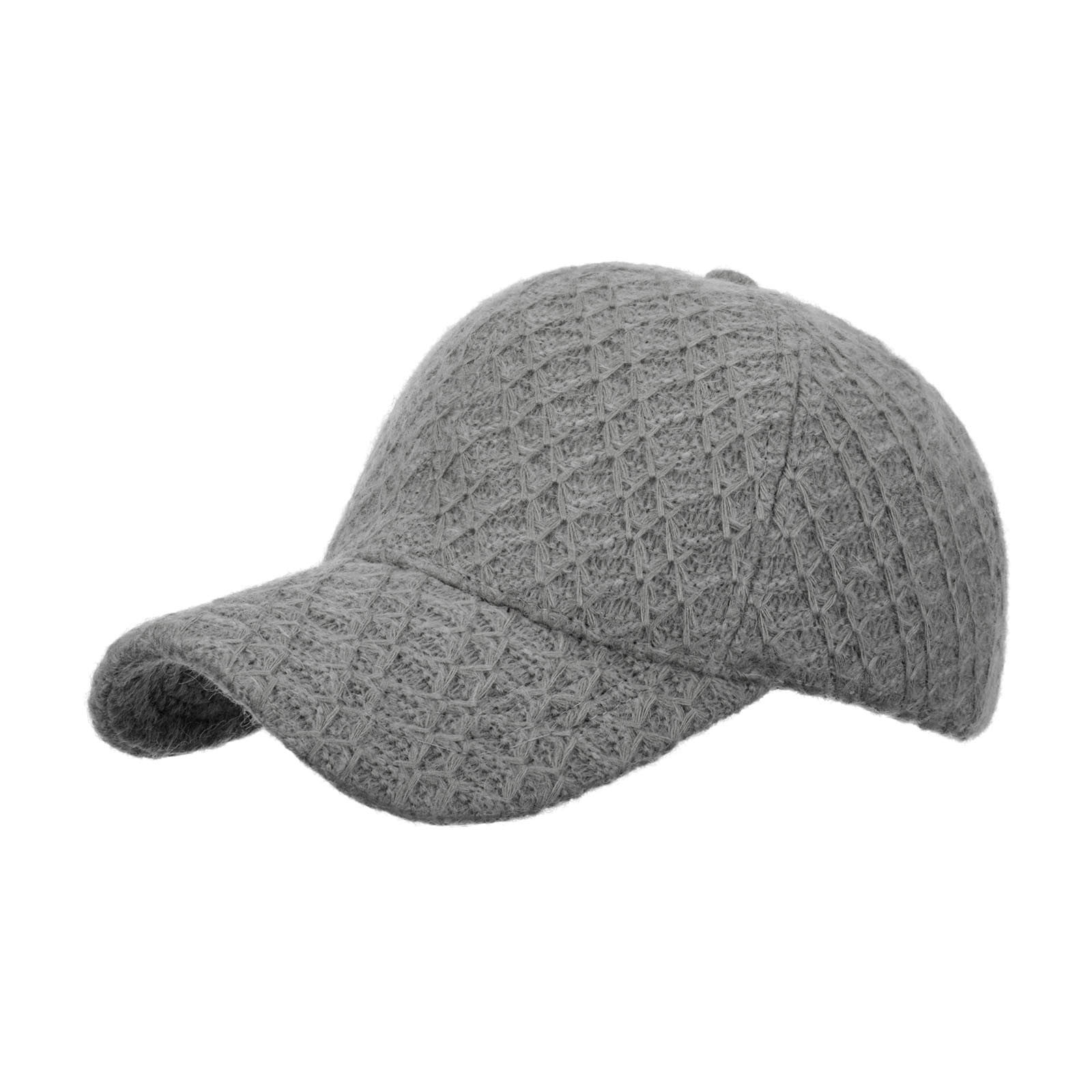 Wool Winter Baseball Cap Fashion Women Men Sport Solid Color Keep Warm ...