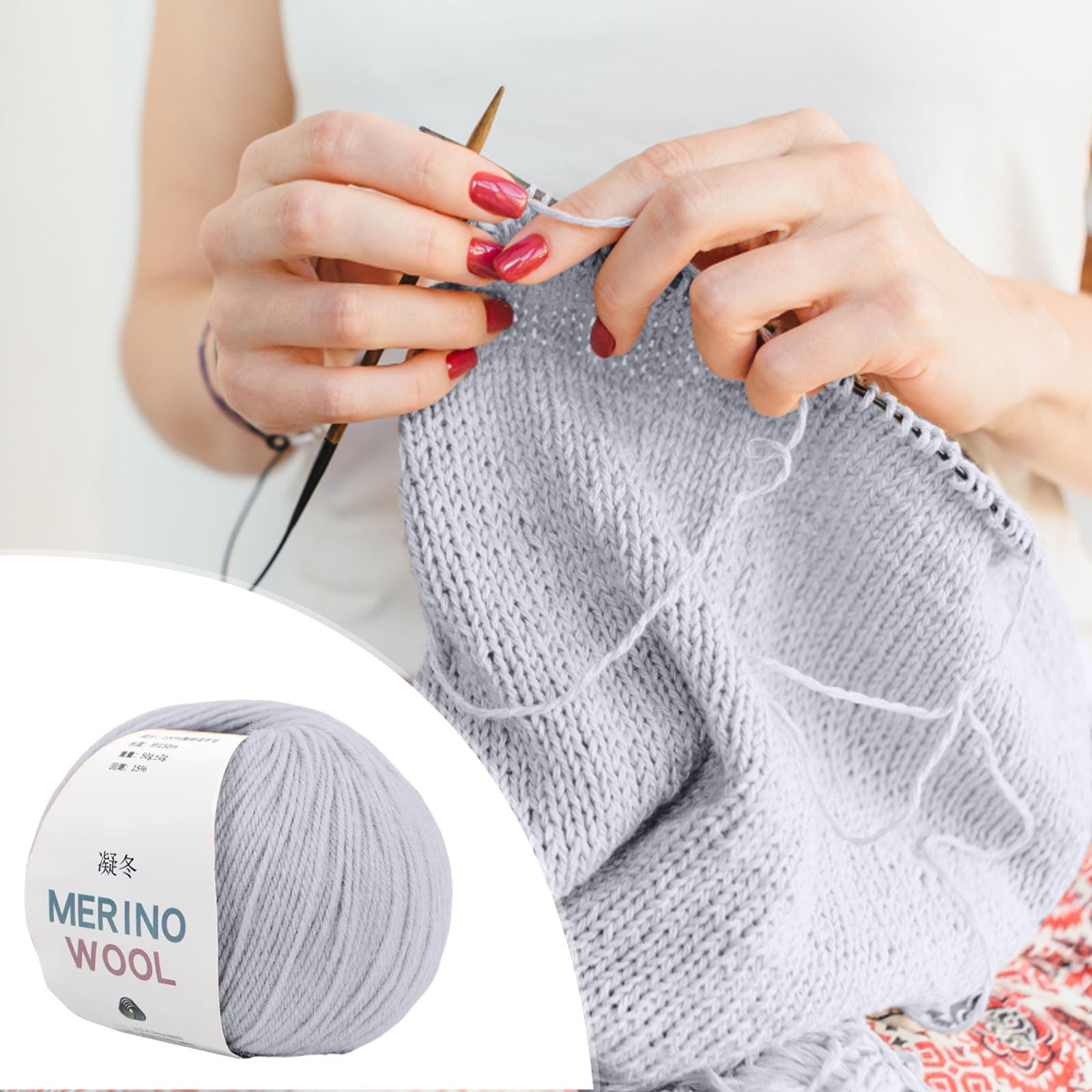 Wool Yarn under $5! Xqxayjr Hand Knitting Wool Yarn, Medium Weight ...