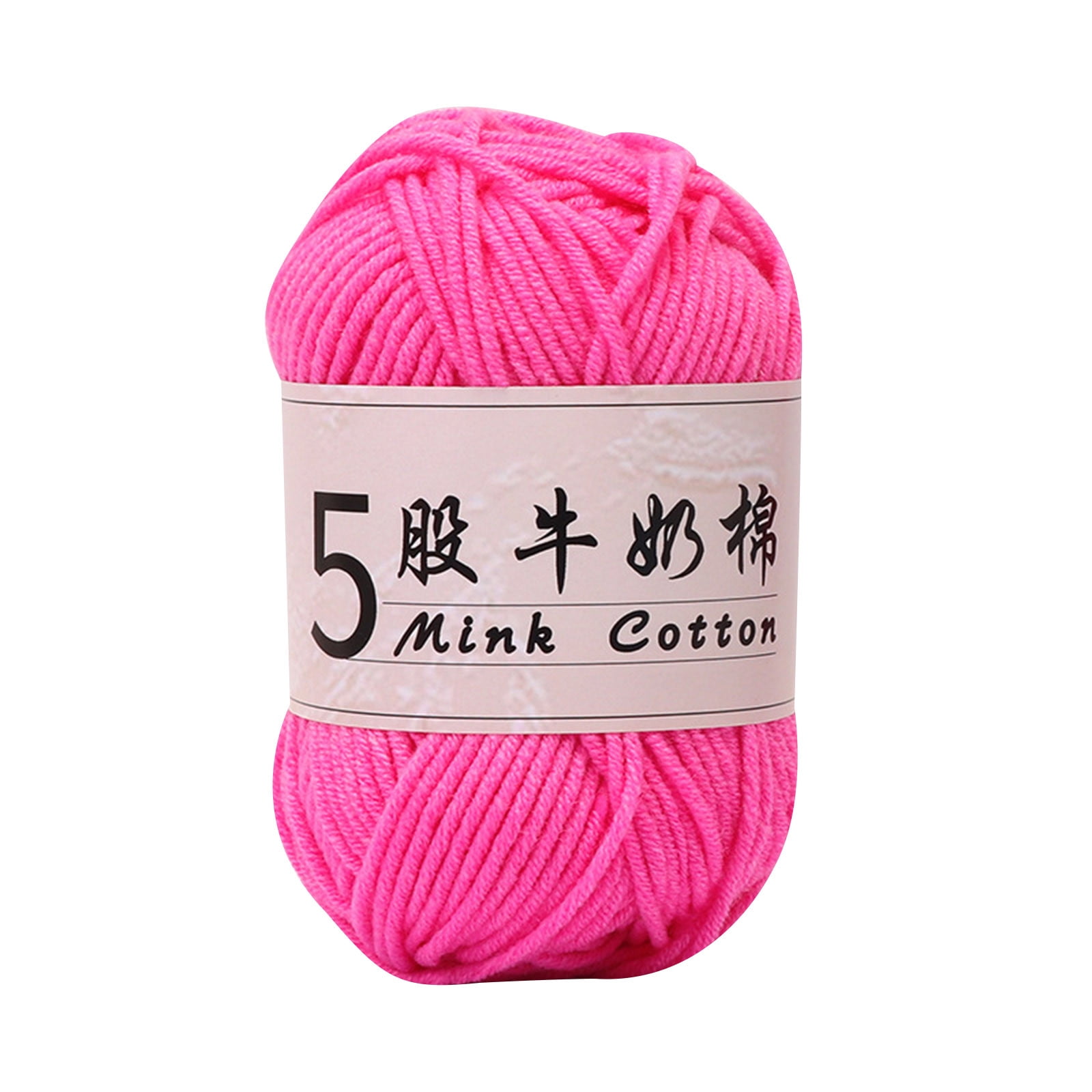 Wool Yarn for Knitting 5 Strands Milk Cotton Doll Crochet Diy Knitting ...