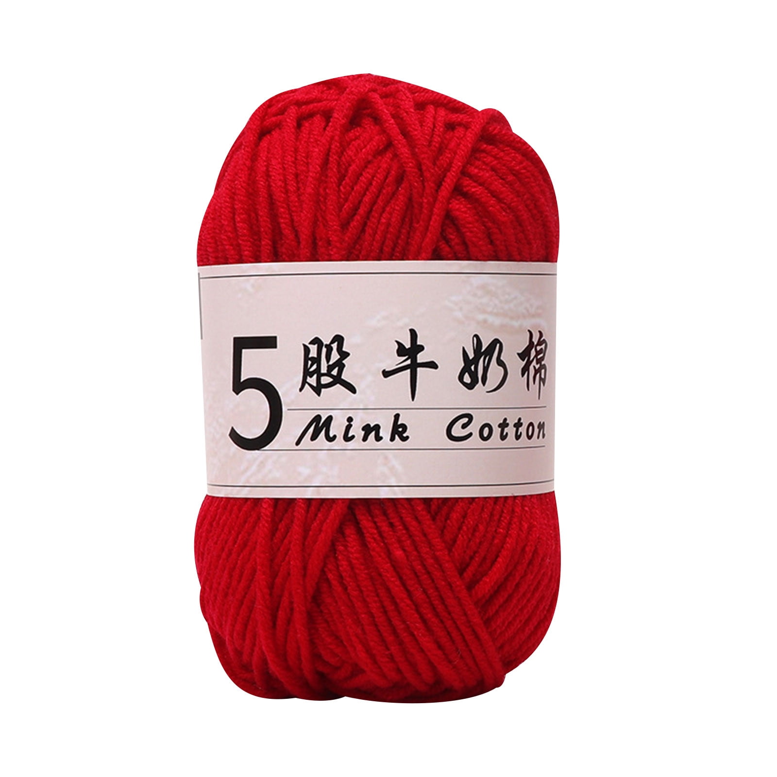 Wool Yarn for Knitting 5 Strands Milk Cotton Doll Crochet Diy Knitting ...