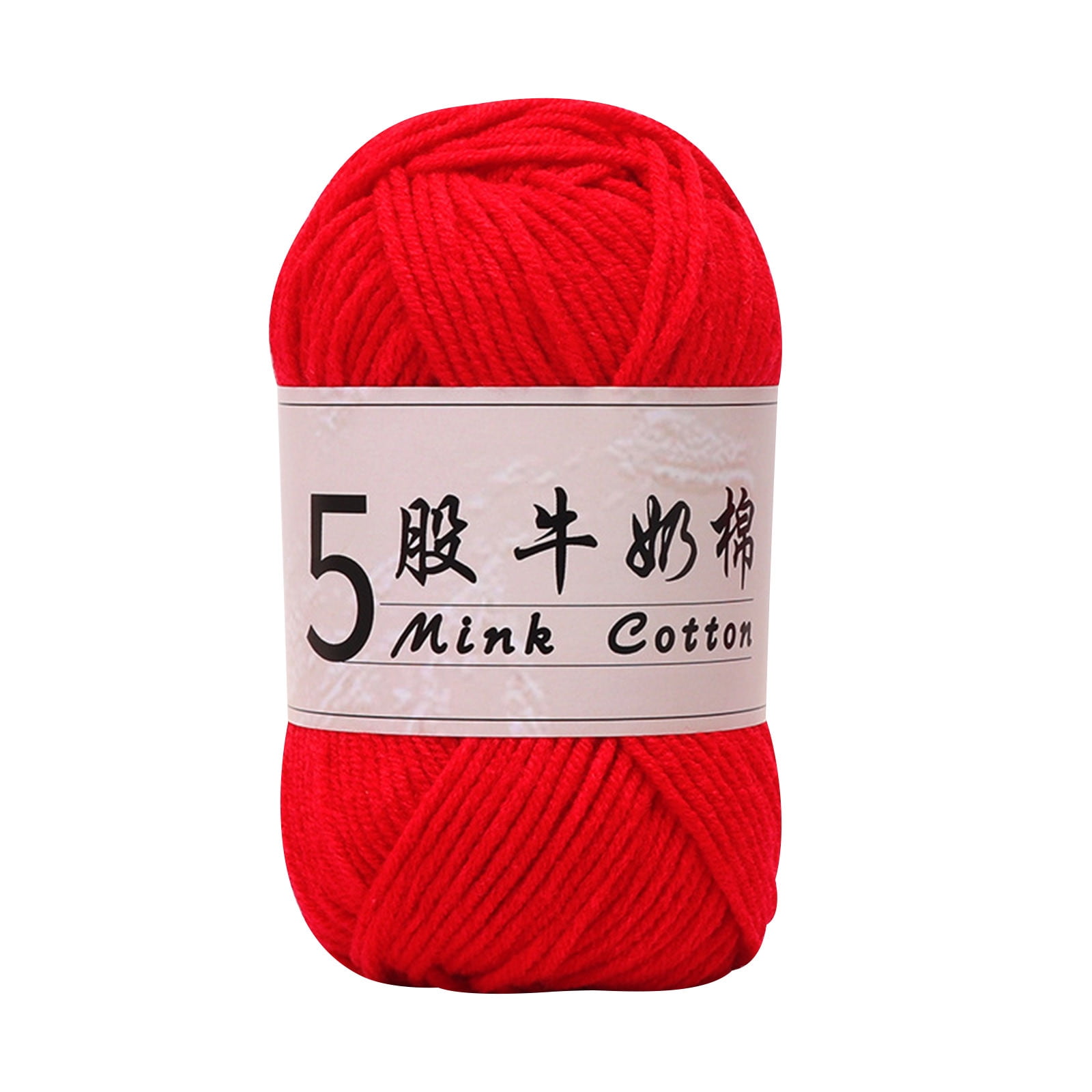 Wool Yarn for Knitting 5 Strands Milk Cotton Doll Crochet Diy Knitting ...