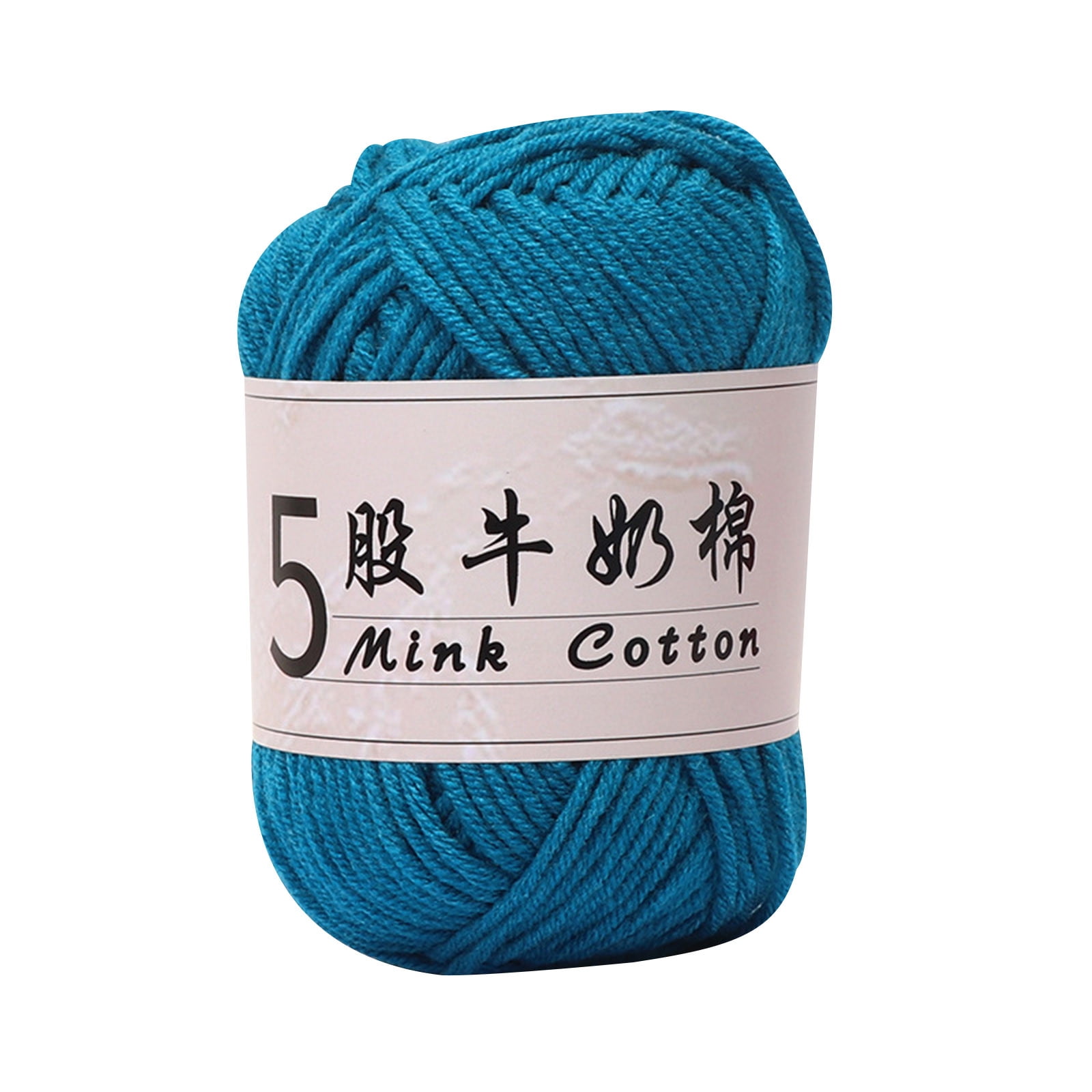 Wool Yarn for Knitting 5 Strands Milk Cotton Doll Crochet Diy Knitting ...