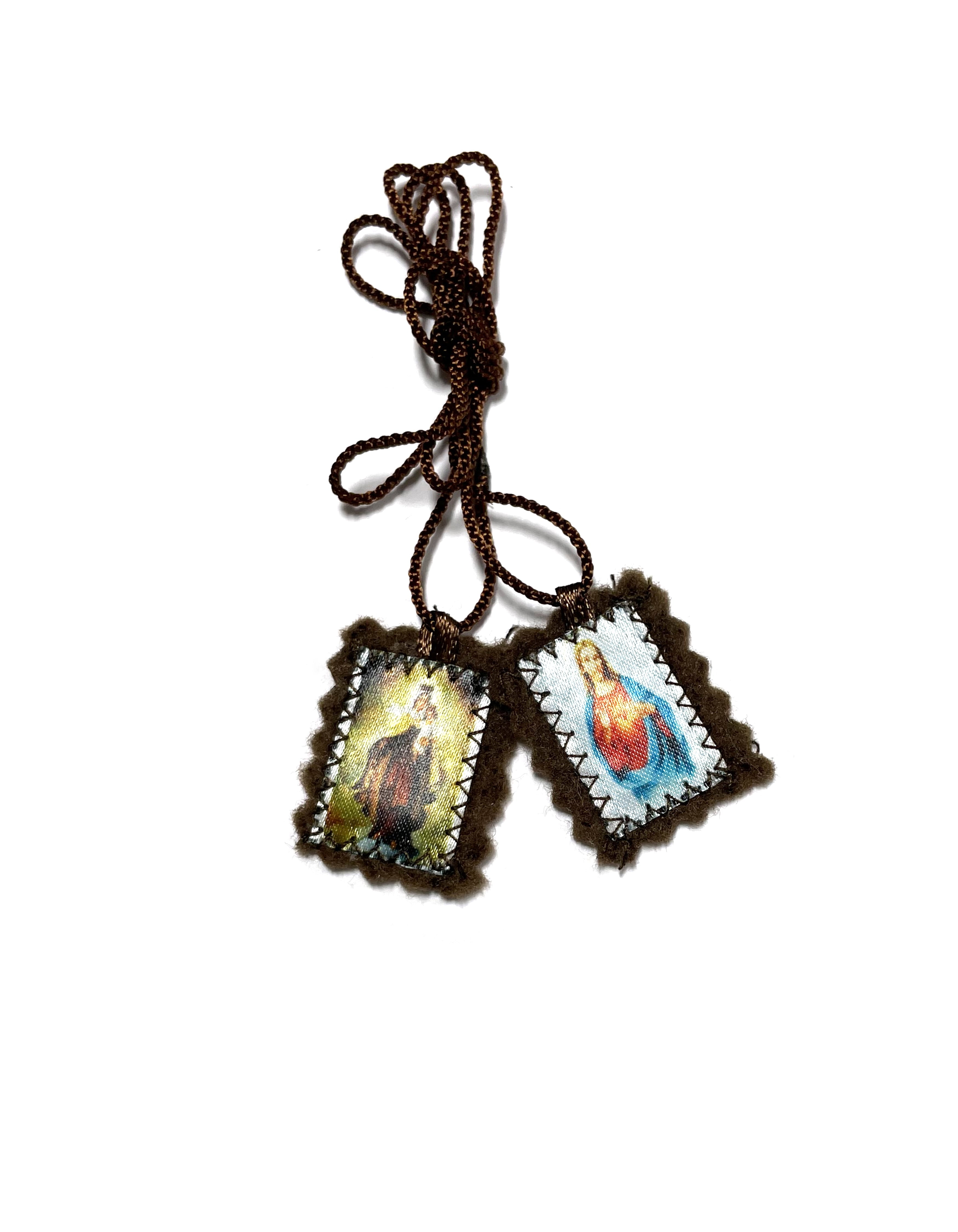 Wool traditional scapular of Our Lady of Mt Carmel. Philippines | Ubuy