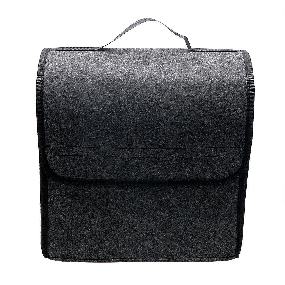 Woolen Felt Storage Bag Auto Organizer Trunk Case Holder Box Rear Seat ...