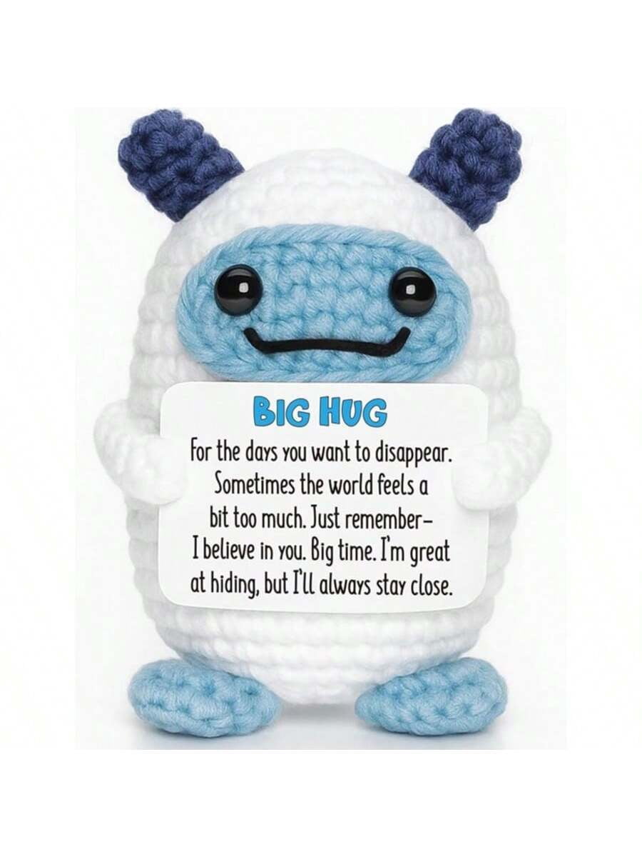 Woolen Hook Weaving Frog Doll Hand Weaving Funny Yellow Duck Potato ...